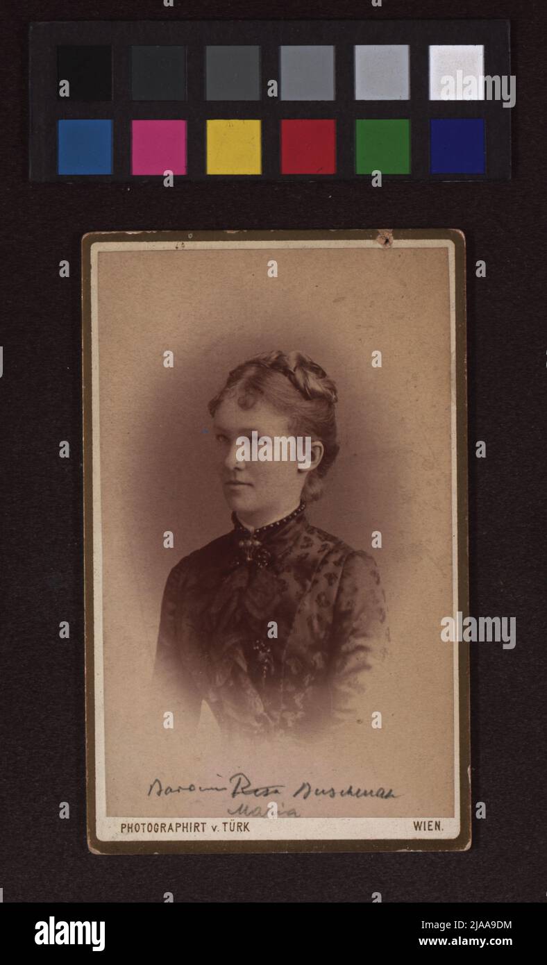 Baroness Maria Buschmann. Othmar von Türk (1843-1904), photographer ...
