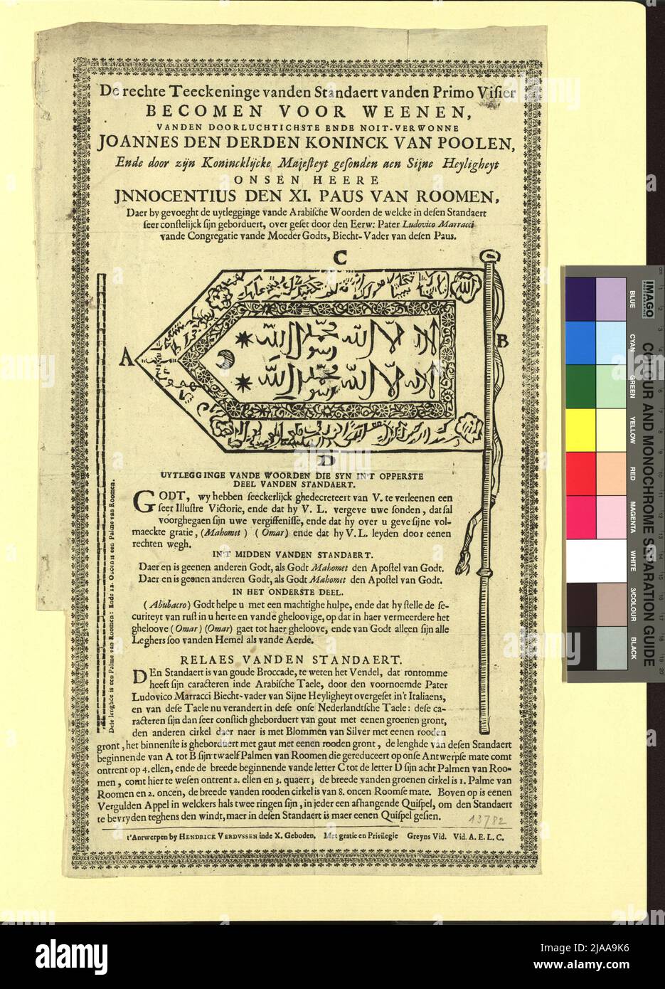 De Right Teecking Randa ... ". Illustration of the flag that was ...