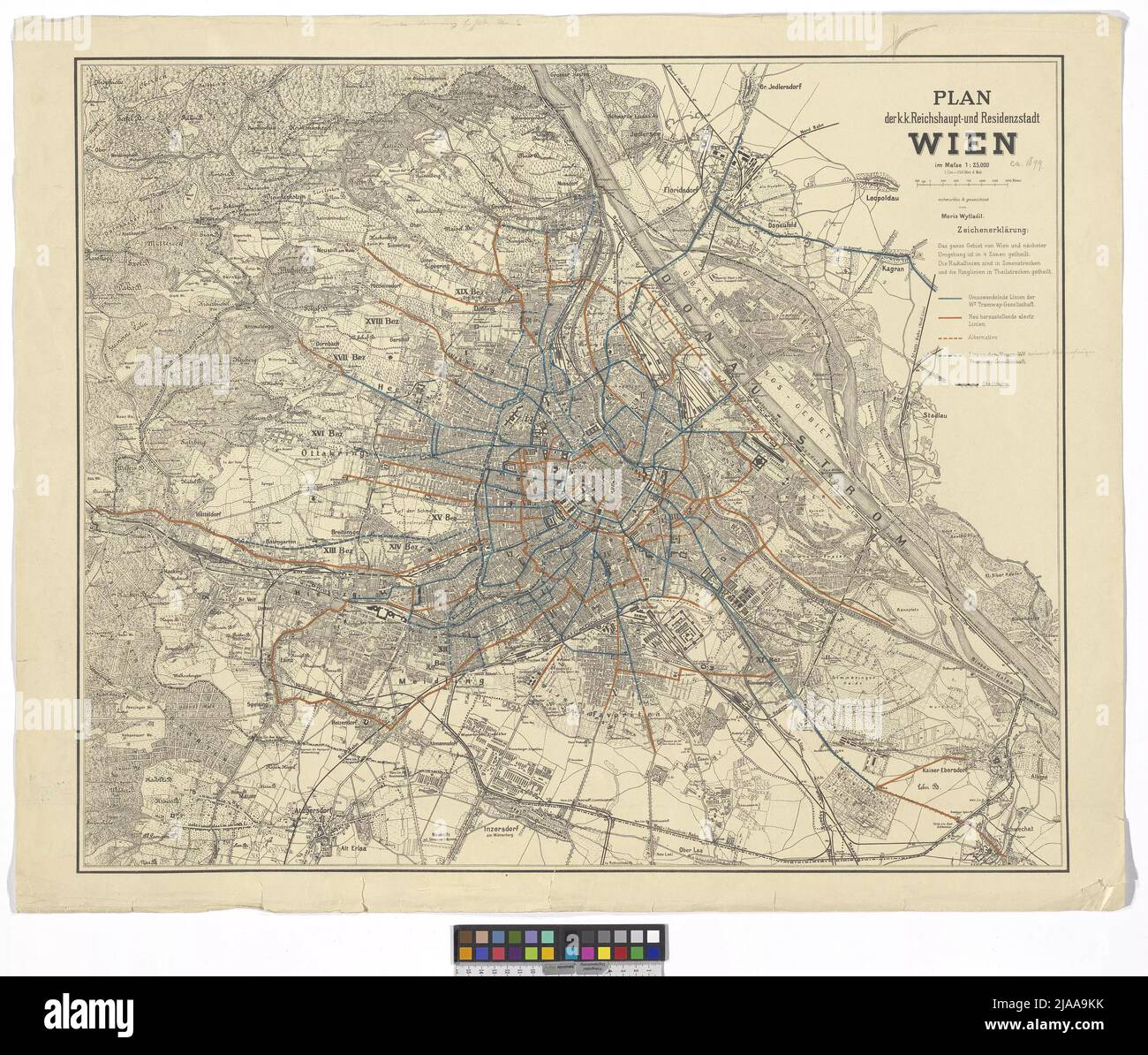 Plan of the K.K. Imperial and residence city of Vienna. ". Plan of ...