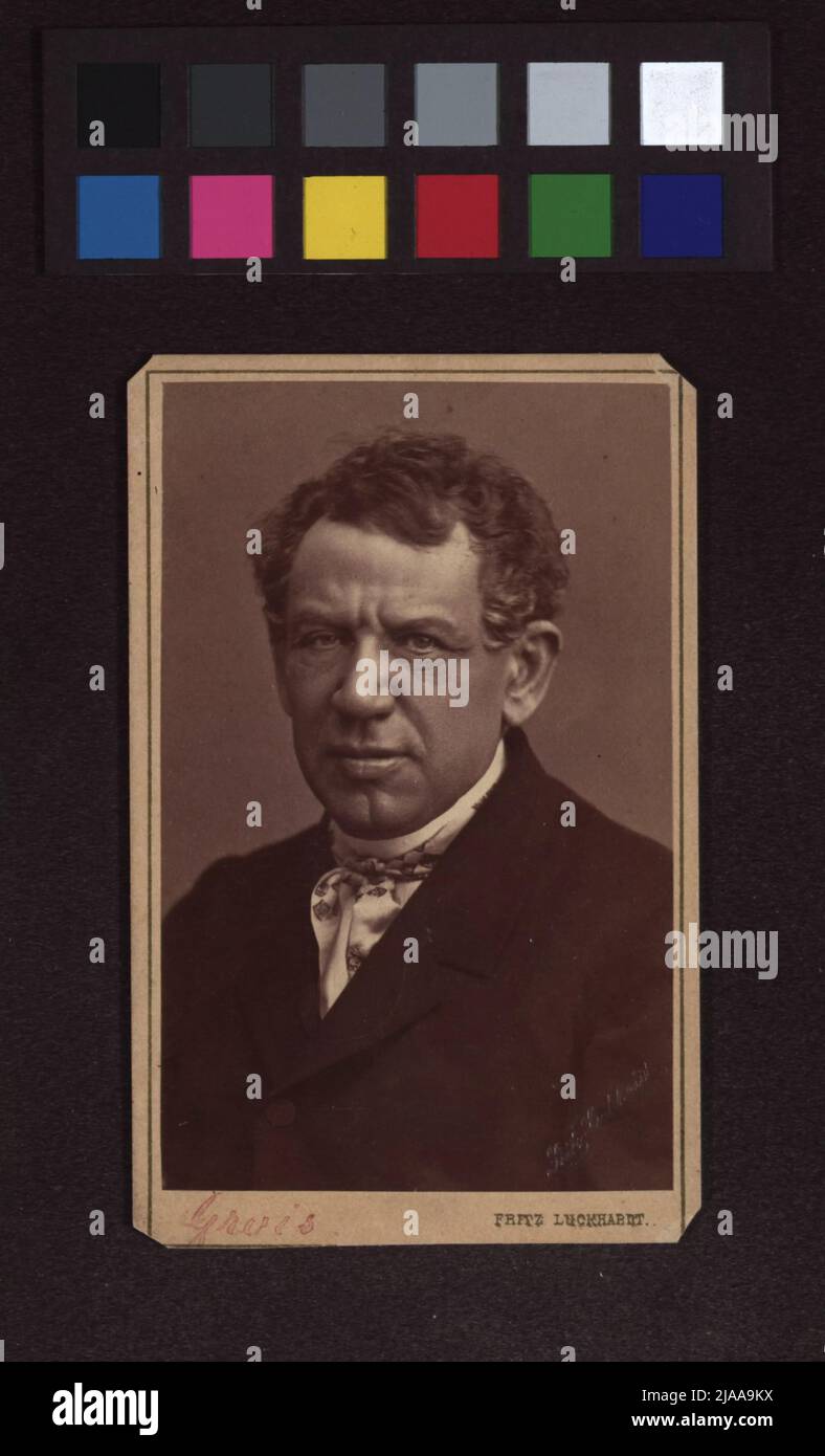 Louis Grois (1809-1874), singer, actor. Fritz Luckhardt (1843-1894 ...