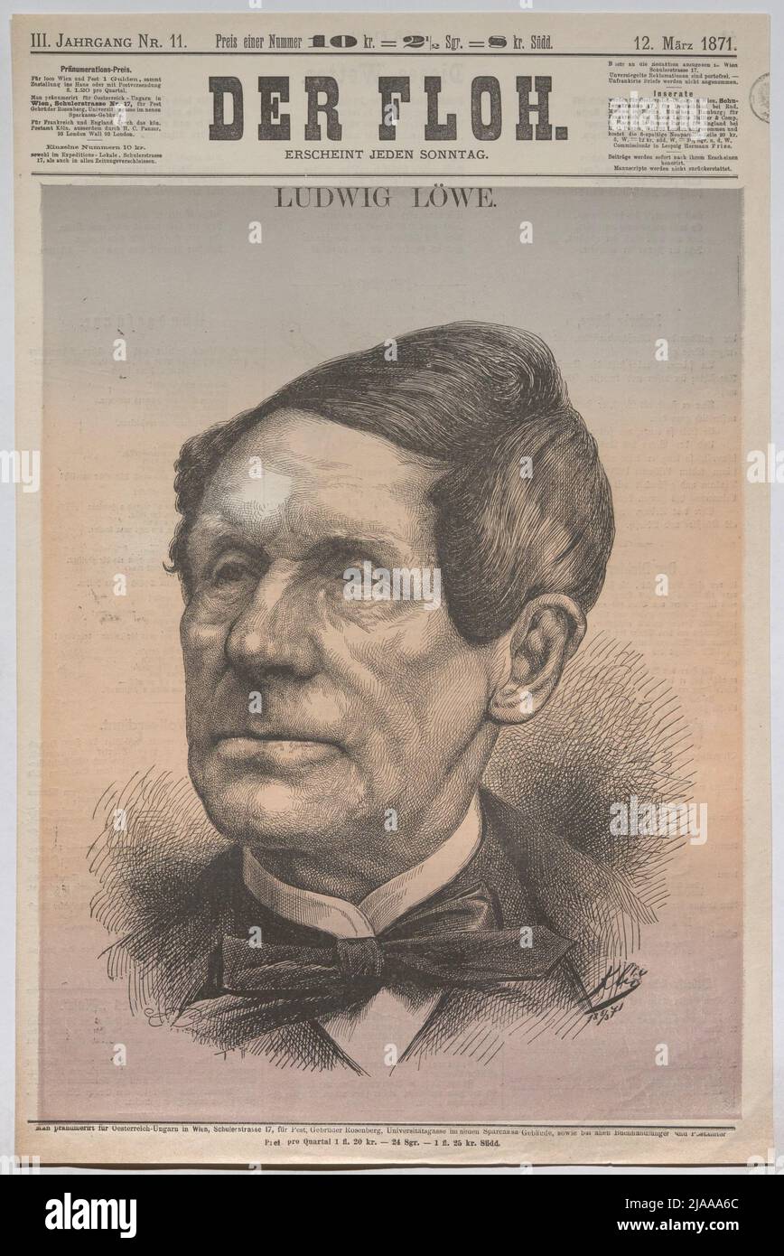 Ludwig Löwe. ". Ludwig Löwe, actor (title page of" Der Floh "). Karl ...