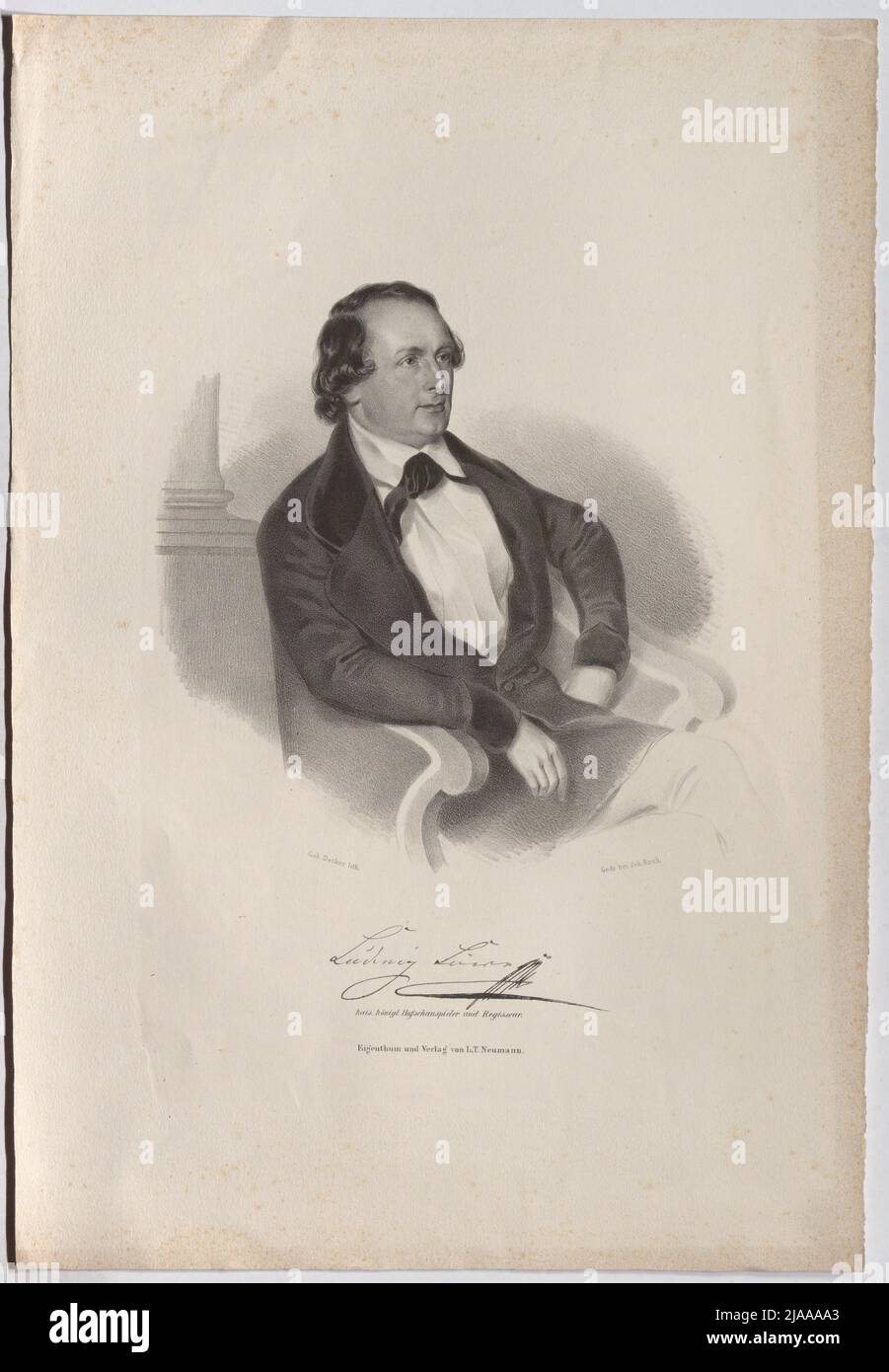 Ludwig Löwe, Kais. Königl. Court actor and director. Gabriel Decker ...