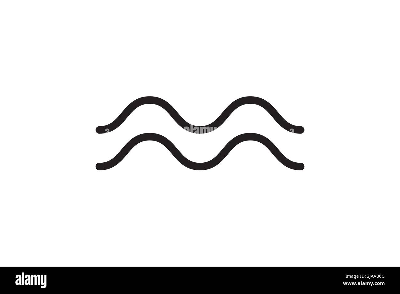 Sea icon wave illustration vector design. Ocean logo graphic element ...