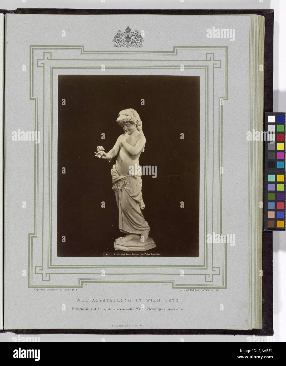 World Exhibition 1873: "Innocent Rose", sculpture by Pietro Guarnerio ...