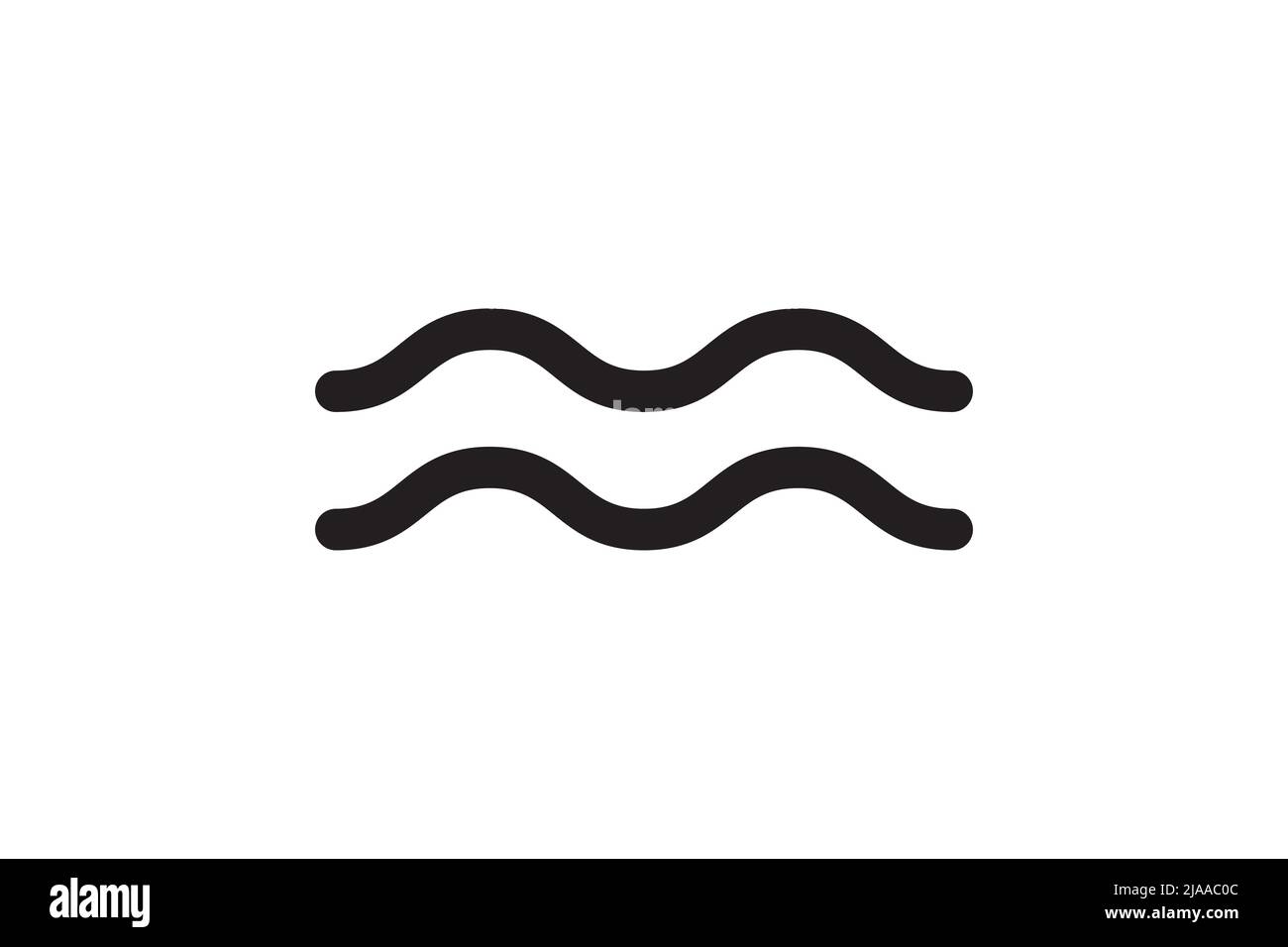 Sea icon wave illustration vector design. Ocean logo graphic element ...