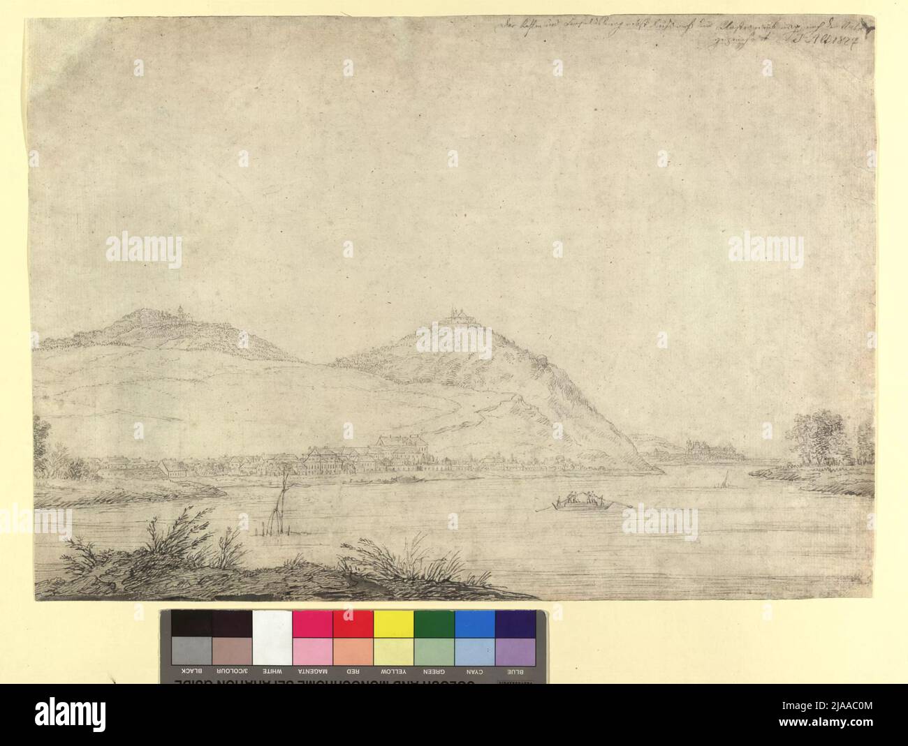 The Kahlenberg, Leopoldsberg and Klosterneuburg. Jakob Alt (1789-1872 ...