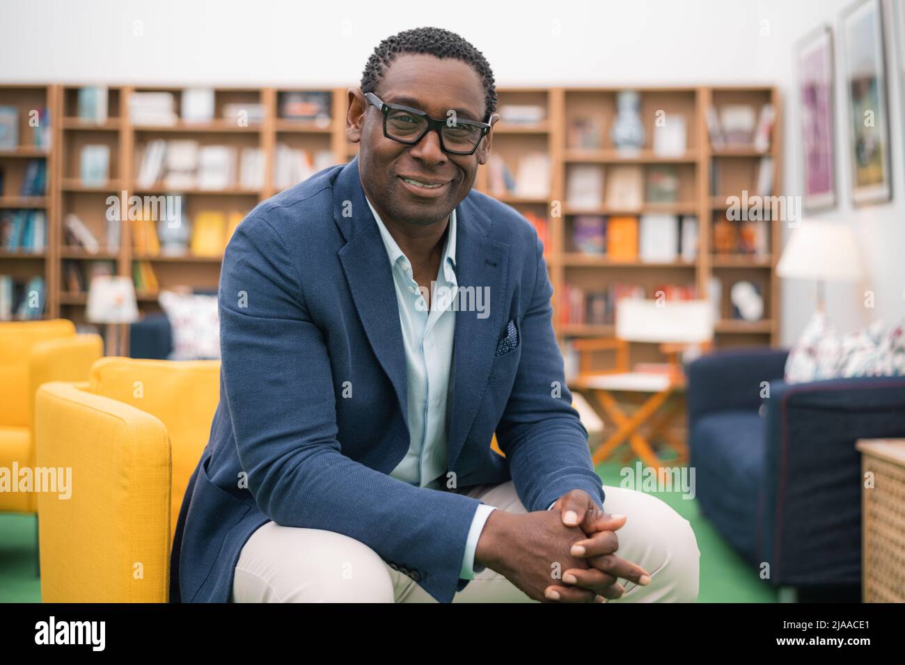 Hay-on-Wye, Wales, UK. 29th May, 2022. David Harewood Portrait at Hay ...