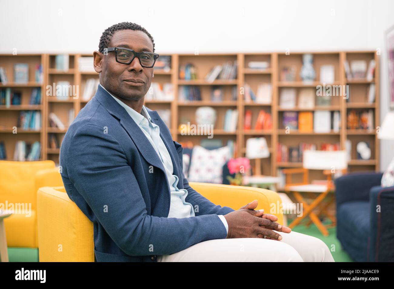 Hay-on-Wye, Wales, UK. 29th May, 2022. David Harewood Portrait at Hay ...