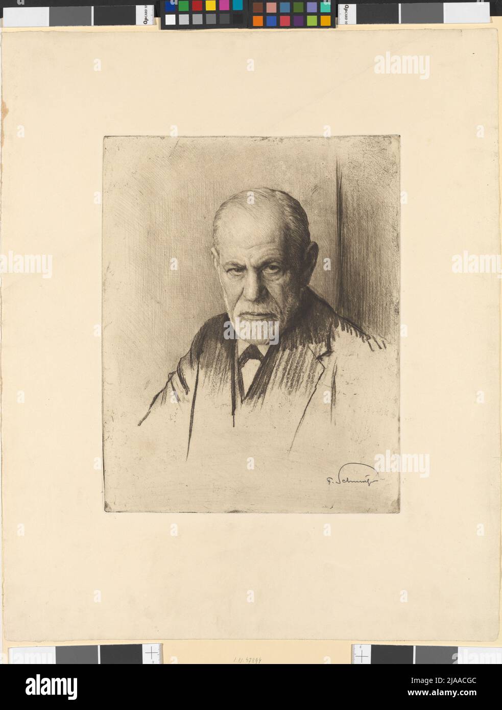 Sigmund Freud. Ferdinand Schmutzer (1870-1928), artist Stock Photo - Alamy