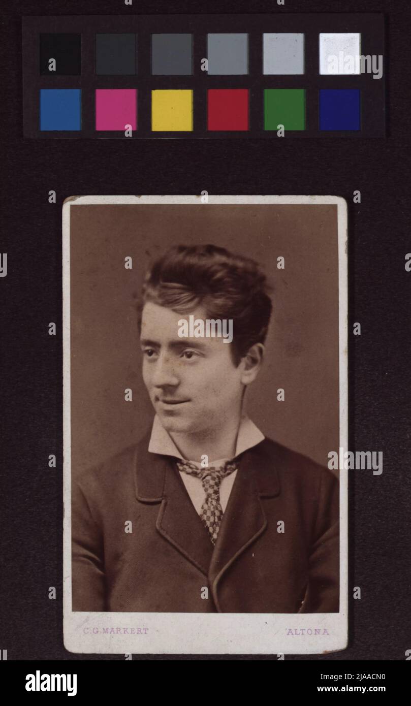 Adolf Link (1851-1933), actor. C. G. Markert, Photo Studio Stock Photo ...