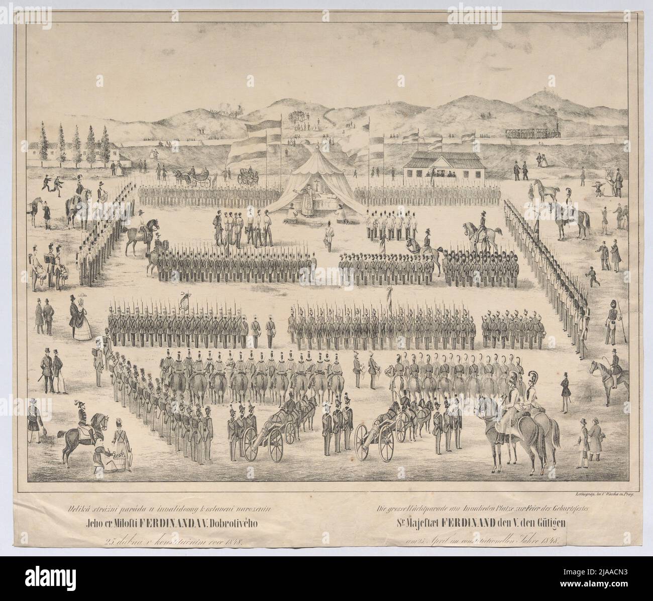 Watch parade in Prague on the occasion of the birthday of Emperor ...