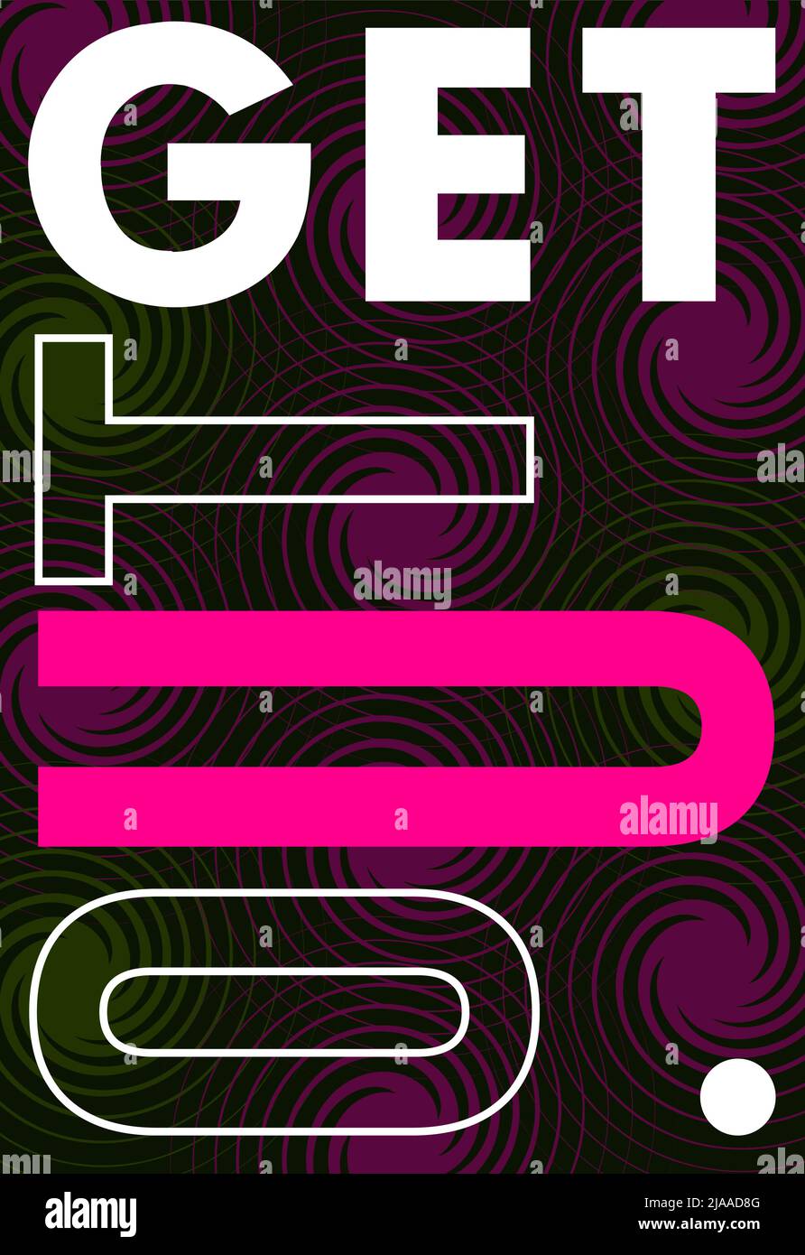 Get out typography vector poster Stock Vector Image & Art - Alamy