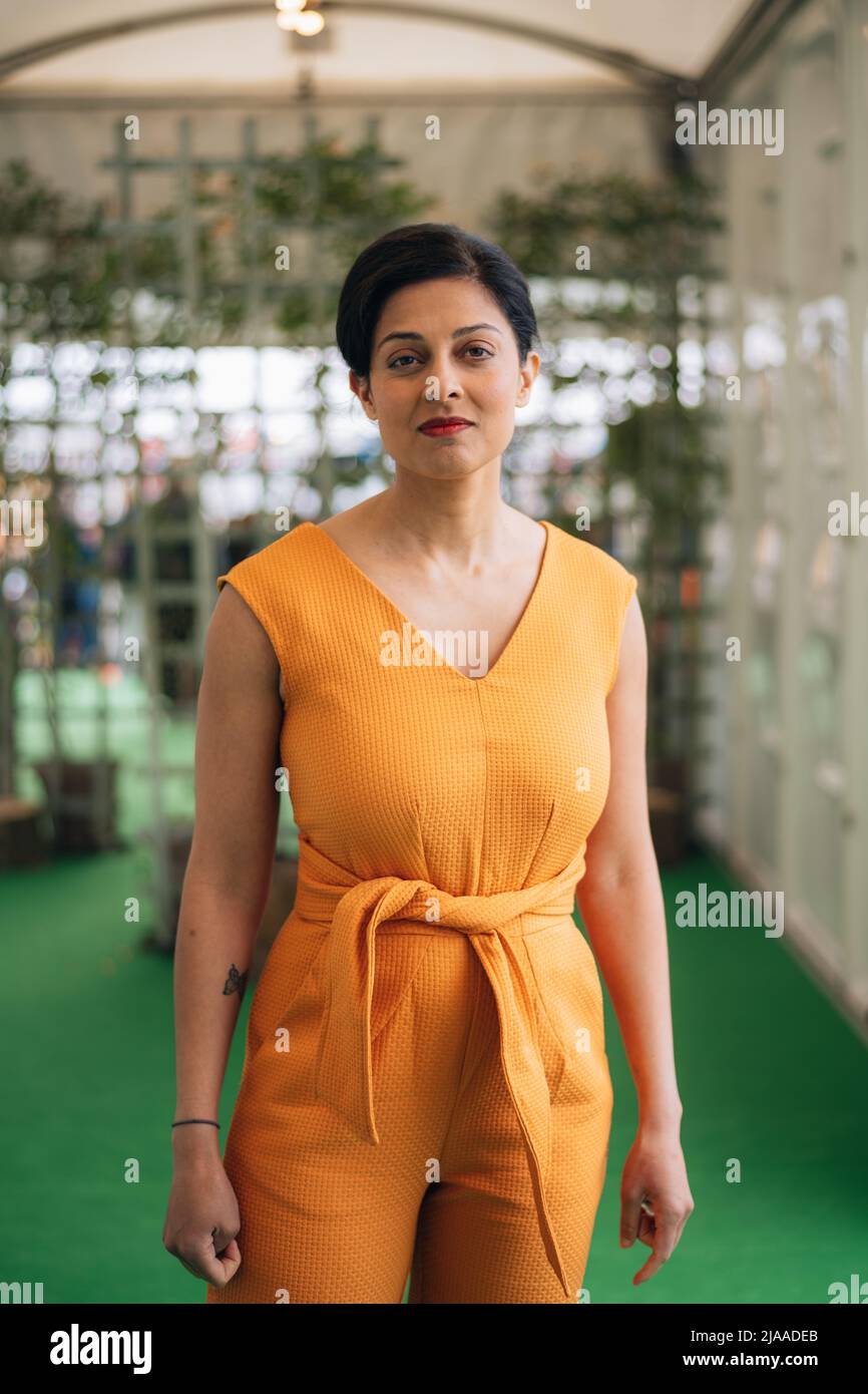 Hay-on-Wye, Wales, UK. 29th May, 2022. Devi Sridhar Portrait at Hay ...