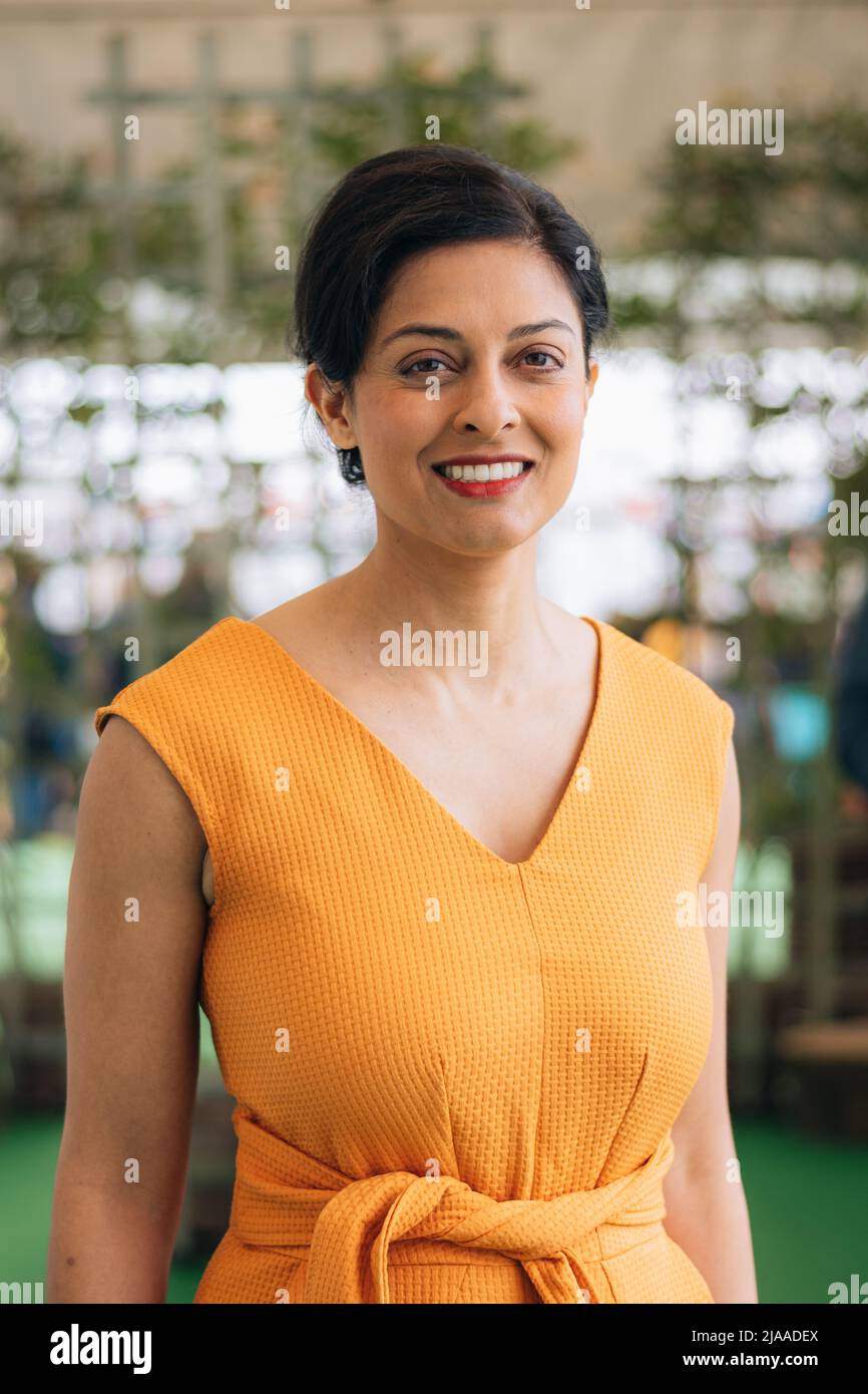 Hay-on-Wye, Wales, UK. 29th May, 2022. Devi Sridhar Portrait at Hay ...