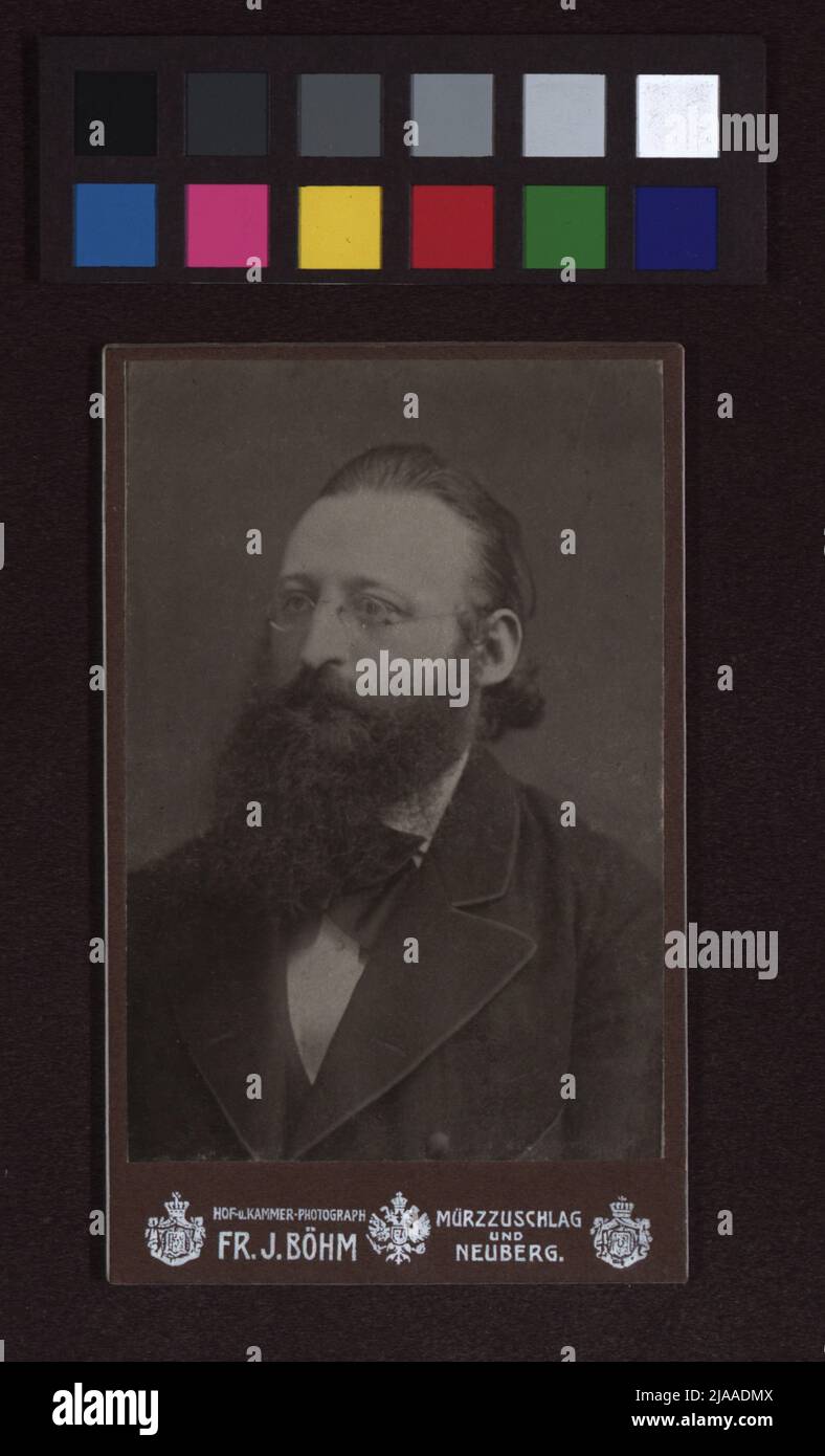 Ludwig Anzengruber. Franz Josef Böhm (1874-1938), photographer Stock ...
