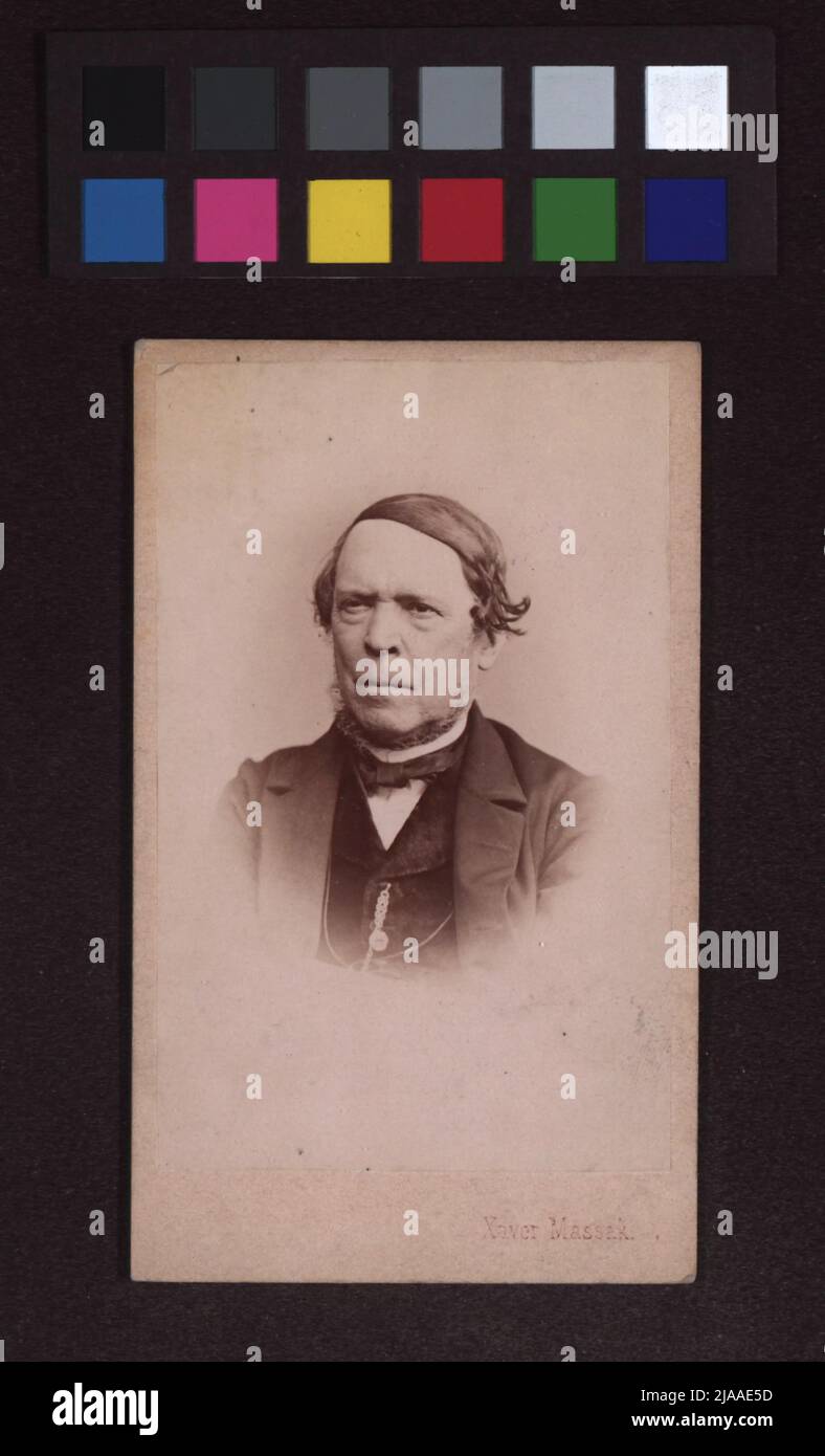 Friedrich Halm (1806-1871), poet. Xaver Massak, Photographer Stock ...