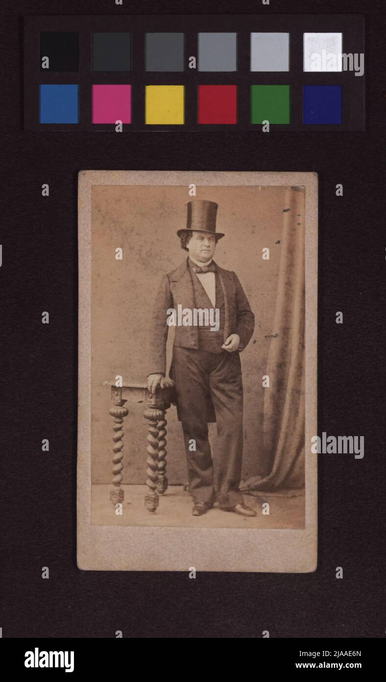 Hermann Hendrichs (1809-1871), actor. L. Haase & Co, Photo Studio Stock ...