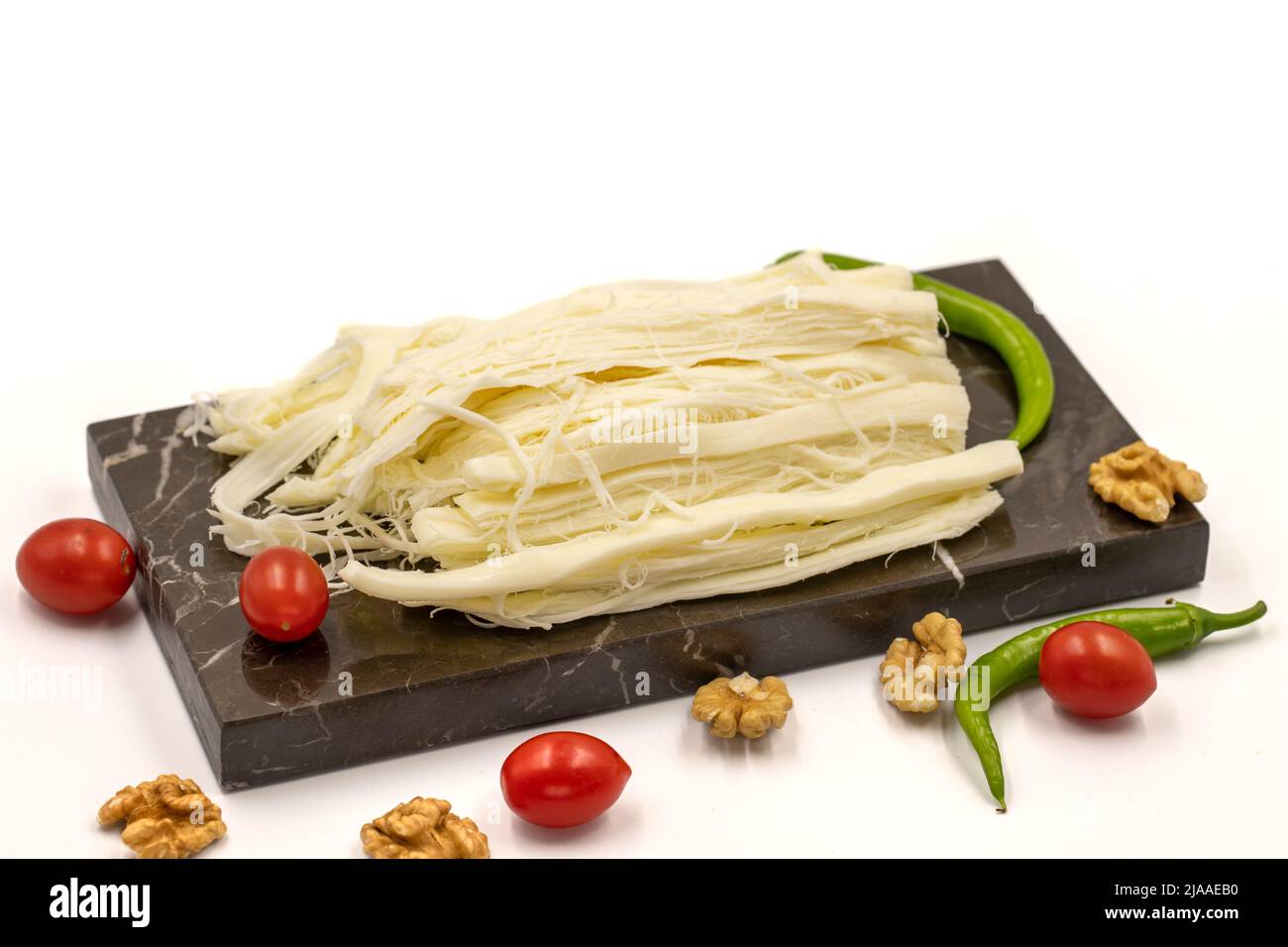 String cheese. Delicious cheese made from fresh cow's milk. Local name ...