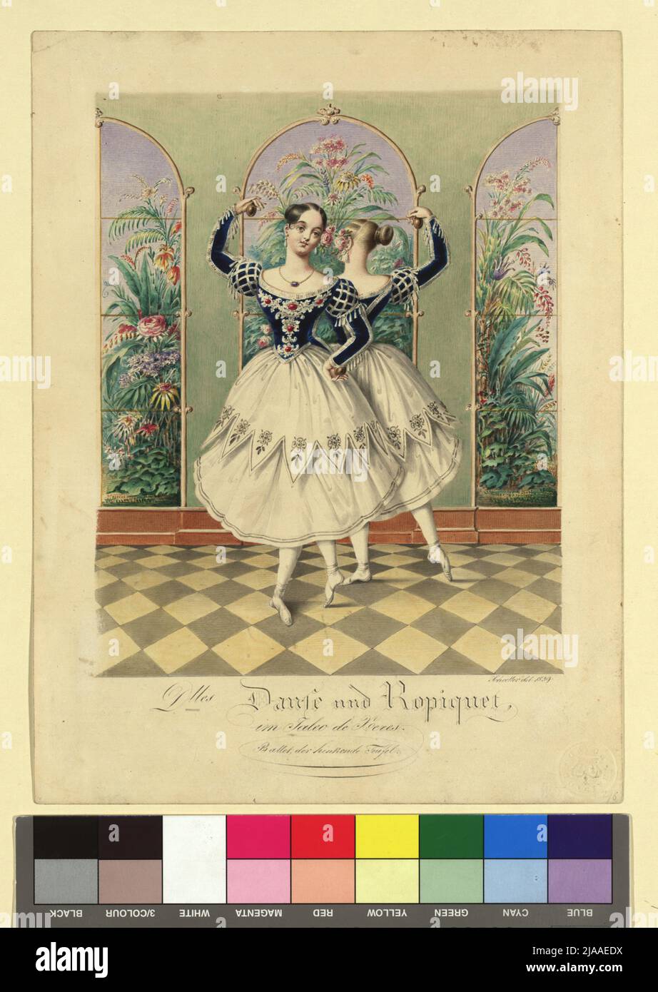 Dlles Danse and Ropiquet, Im Jaleo de Xeres. Ballet, The Walling Devil ...