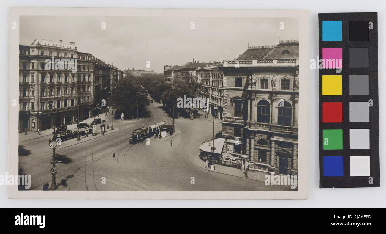 1 Schubertring View From Schwarzenbergplatz Postcard Verlagsanstalt Grapha Vienna