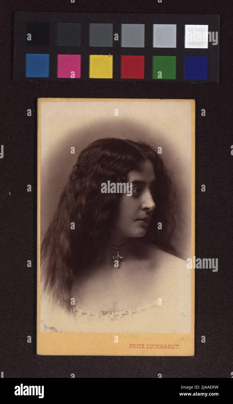 Louise Stauber (1850-), actress. Fritz Luckhardt (1843-1894 ...
