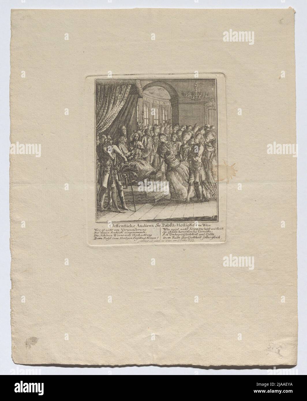 "Public audience Sr. Päbstl: Holiness in Vienna ...". Pope Pope Pius VI ...