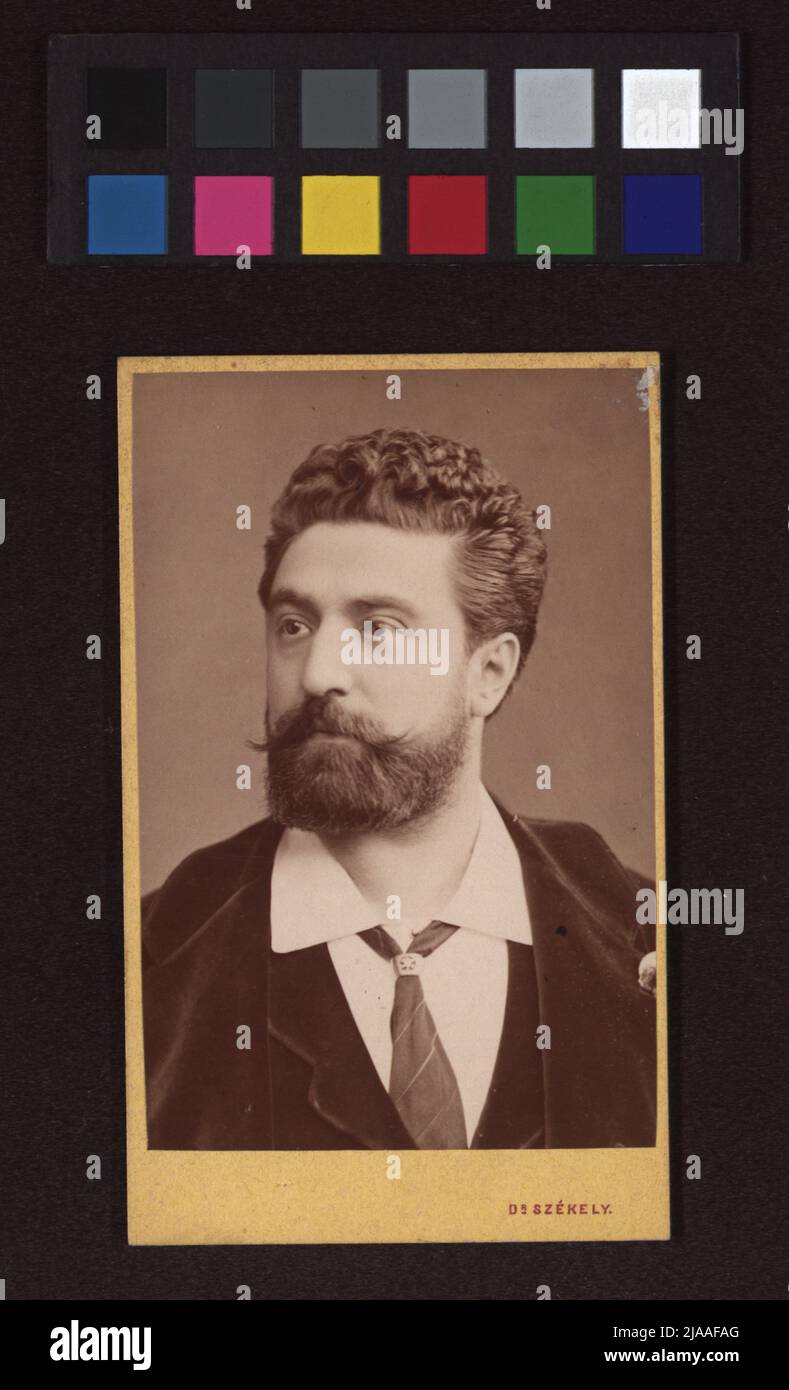 Alexander Alexy, opera singer. Josef Széky (1838-1901), photographer ...