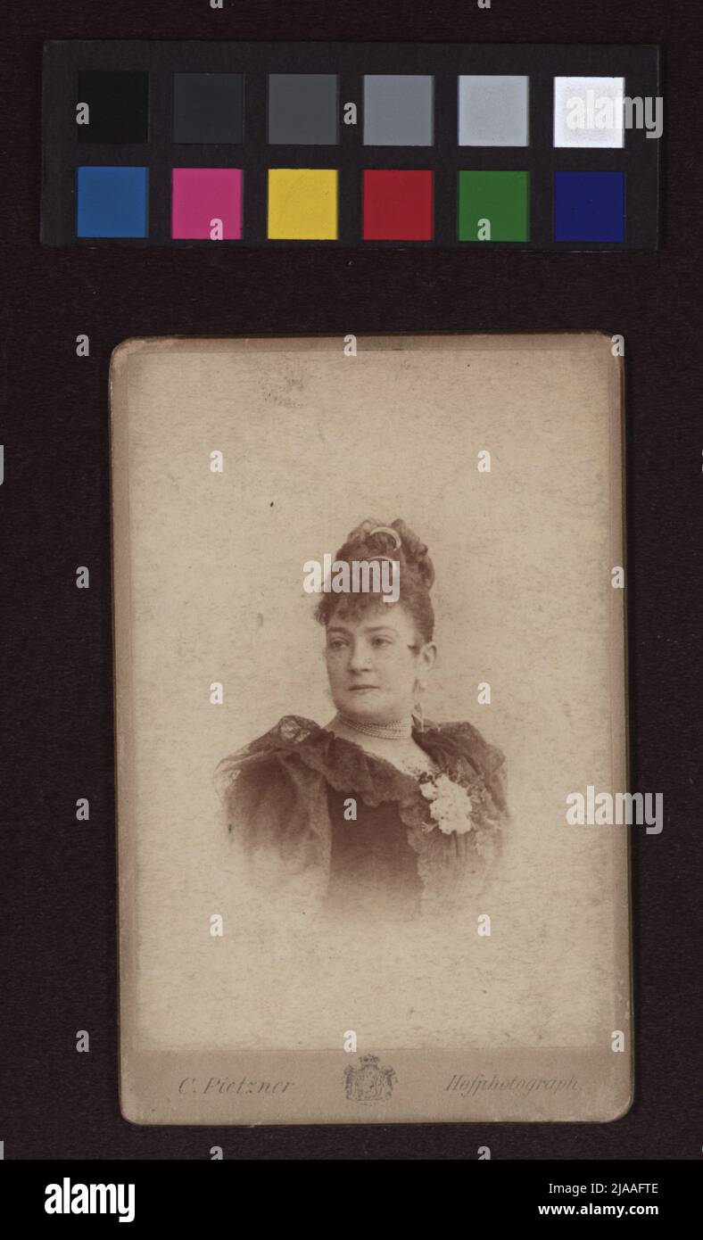 Elise Bach, married Elise von Singer (1852-1902), actress. Karl (Carl ...