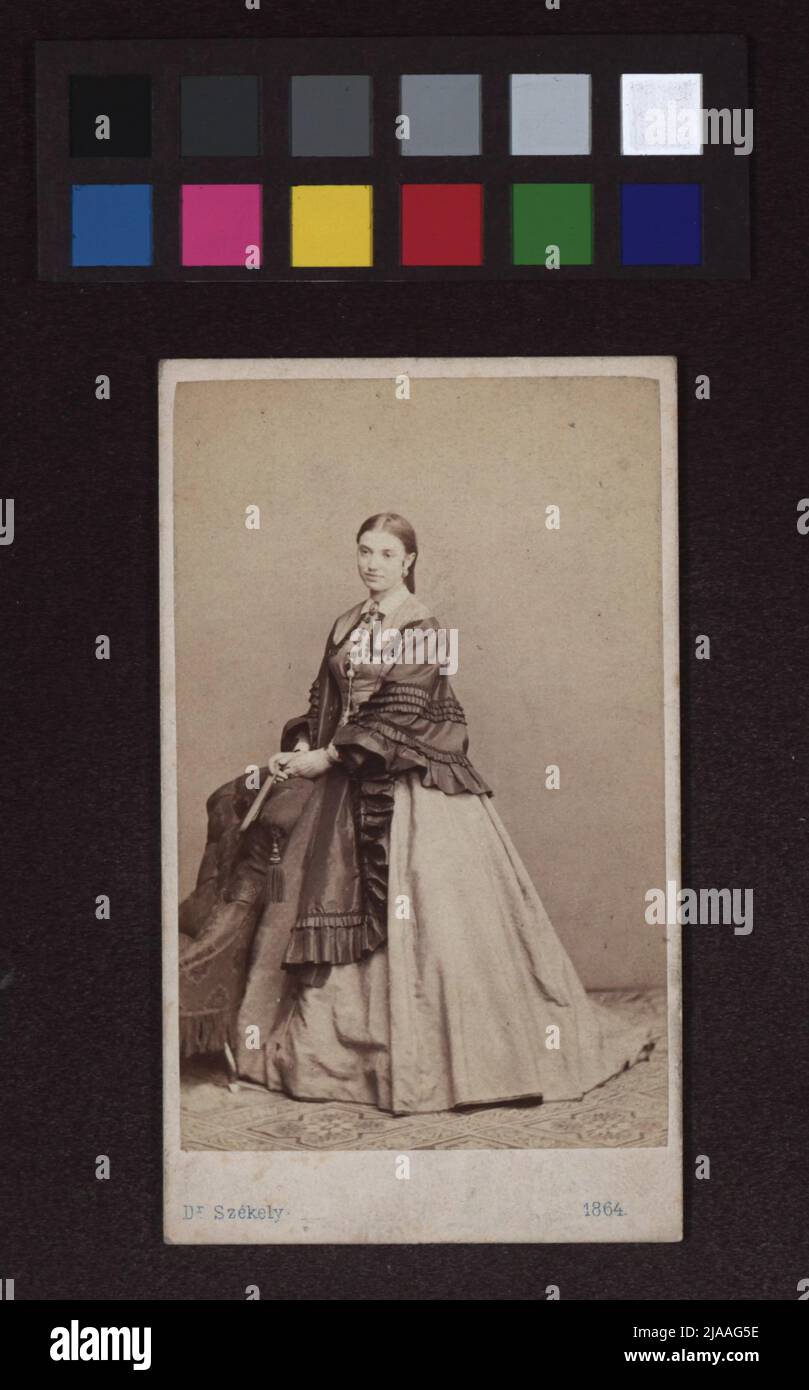 Anna Klang, actress. Josef Széky (1838-1901), photographer Stock Photo ...