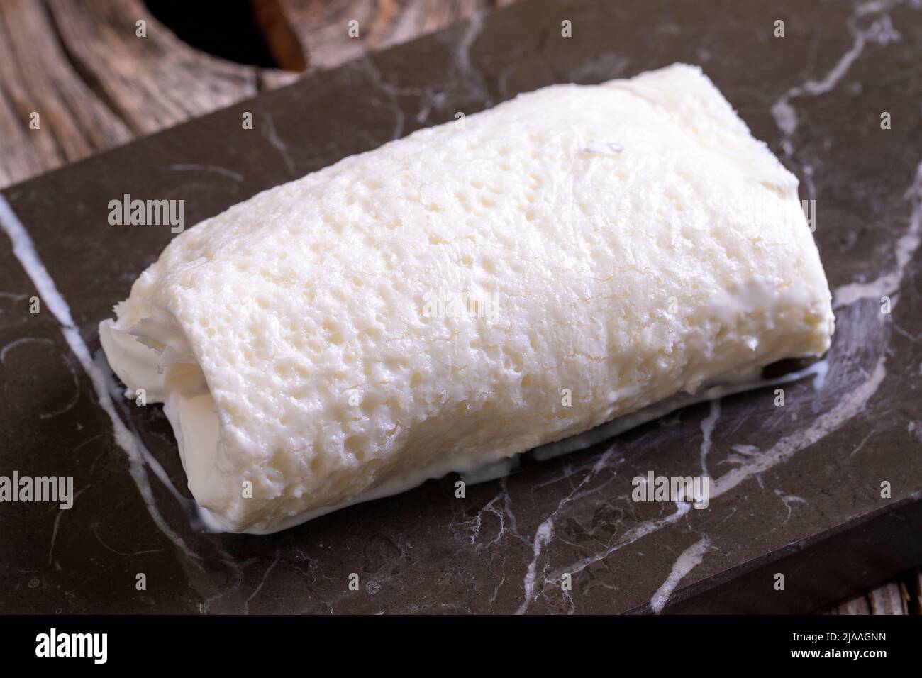 Clotted cream. Fresh milk cream. Fresh cow cream prepared daily. Close ...