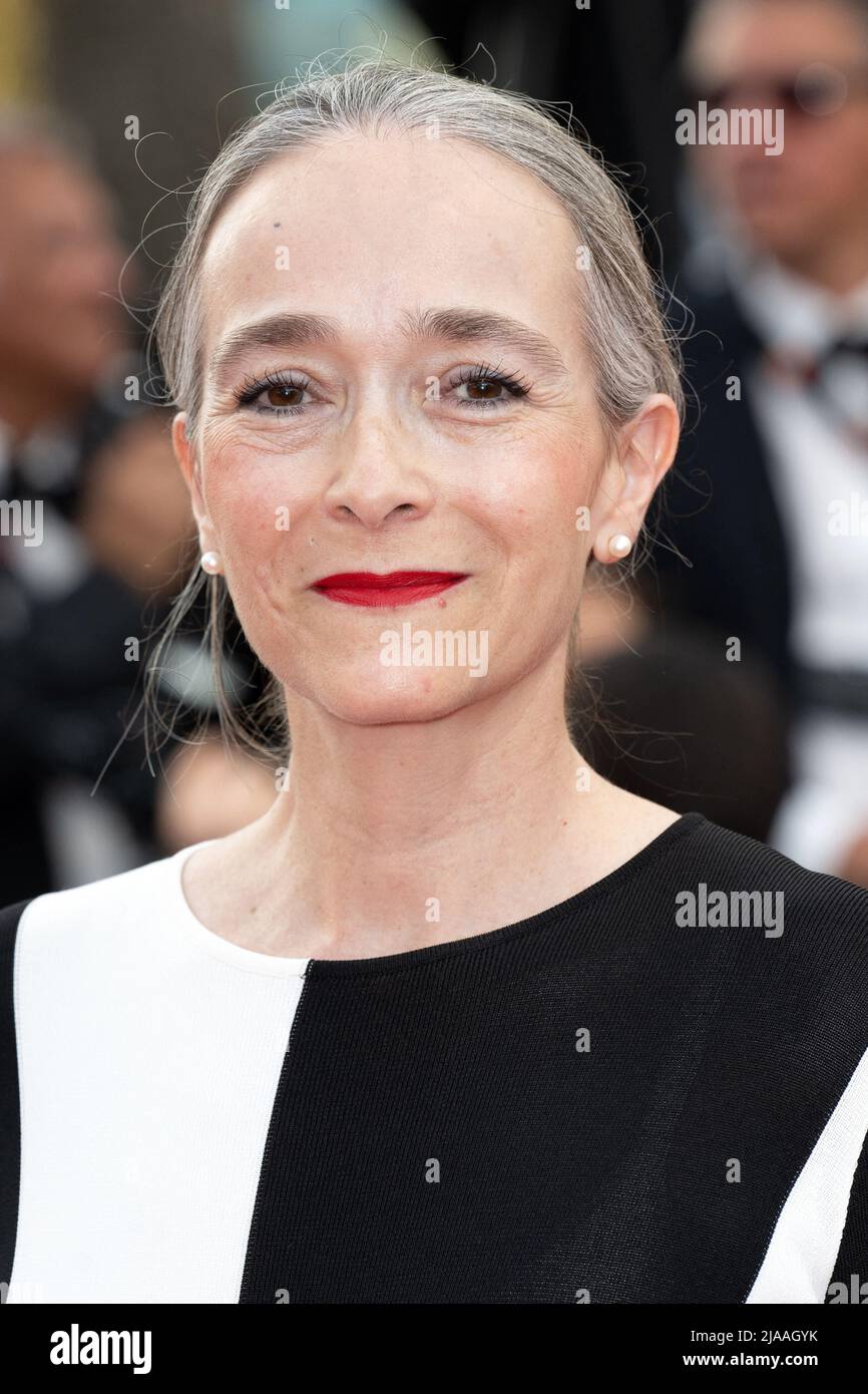 Delphine Ernotte attends the closing ceremony red carpet for the 75th ...