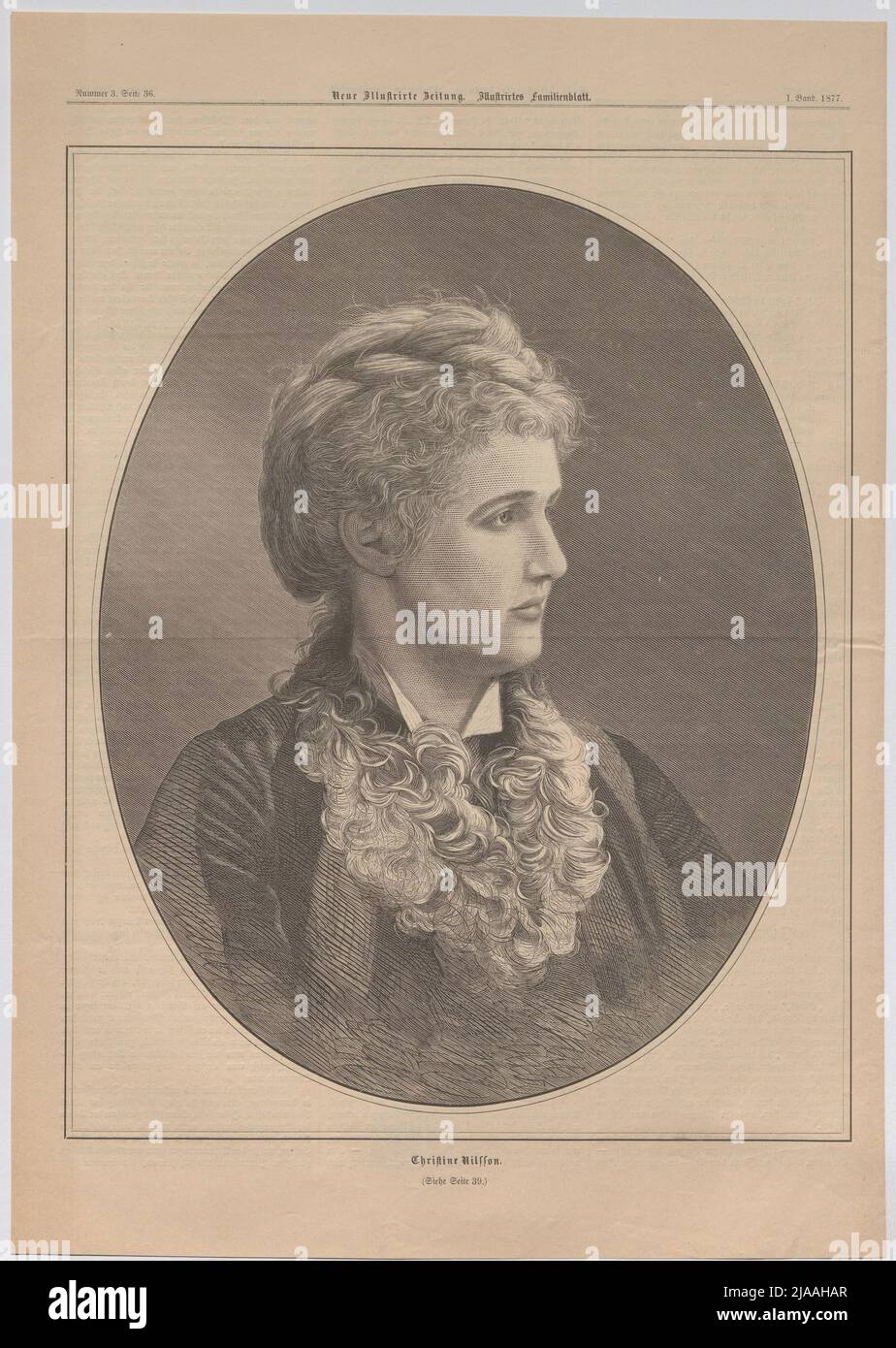 Christine Nilsson. ". Christine Nilsson, Swedish opera singer, 1877. Unknown Stock Photo - Alamy