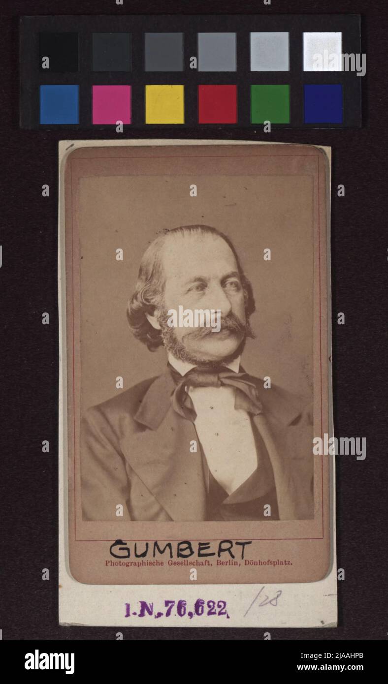 Ferdinand Gumbert (1818-1896), composer. Photographic Society Berlin, Photo Studio Stock Photo ...