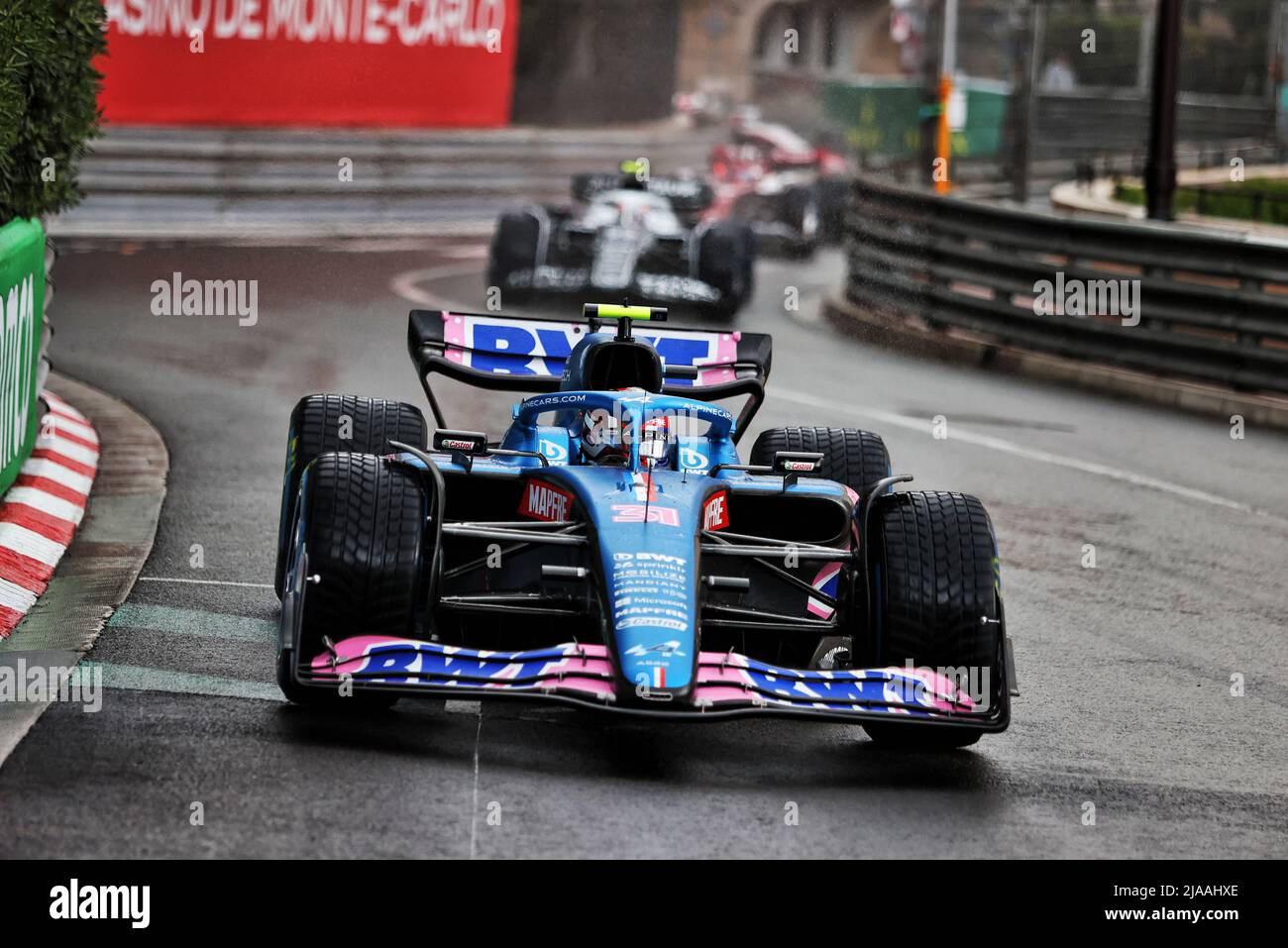 Esteban Ocon (FRA) Alpine F1 Team A522 on a formation lap. Monaco Grand Prix, Sunday 29th May ...
