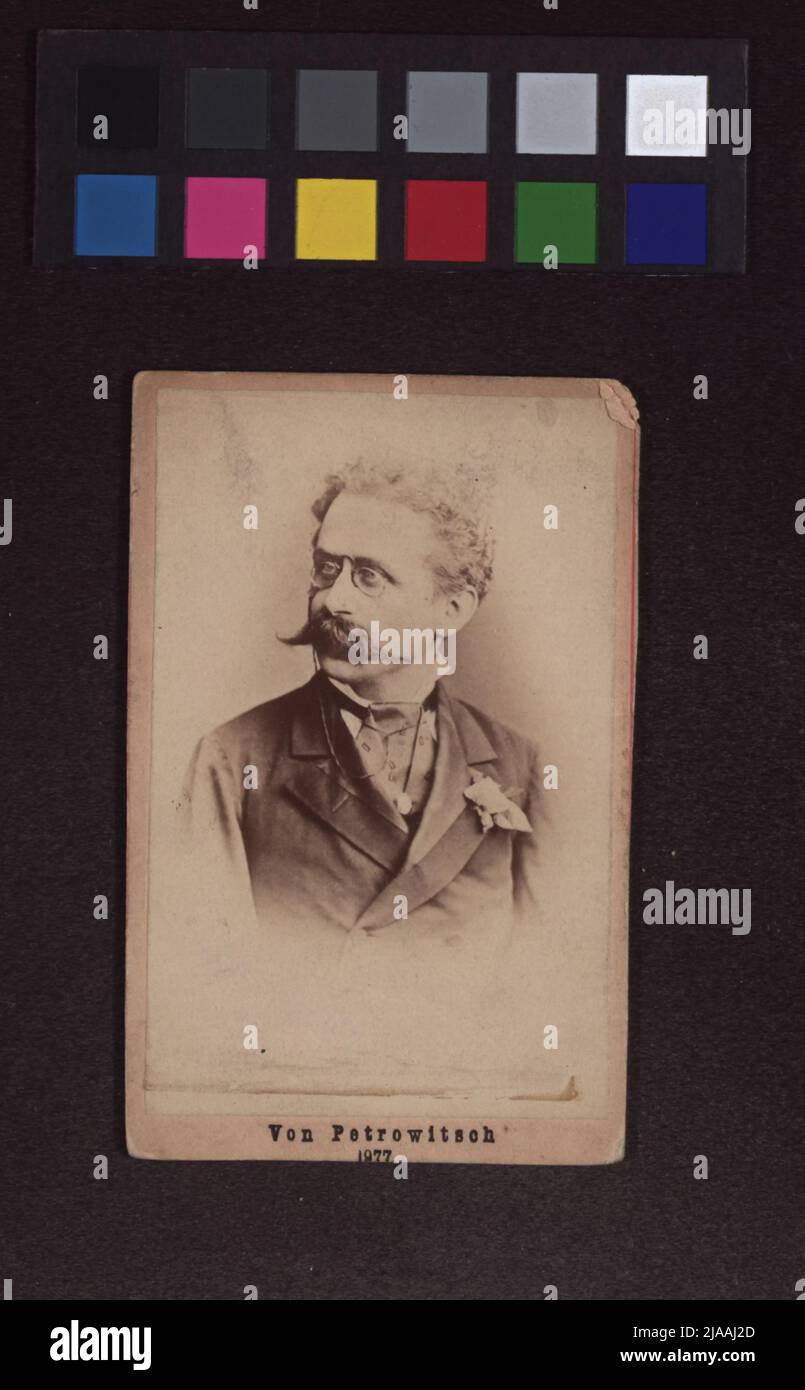Karl von Petrowitsch. Unknown, photographer Stock Photo - Alamy