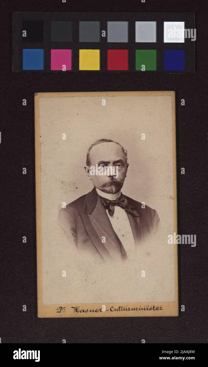 Leopold Hasner von Artha (1818-1891), politician. Hermann Heid (1834 ...