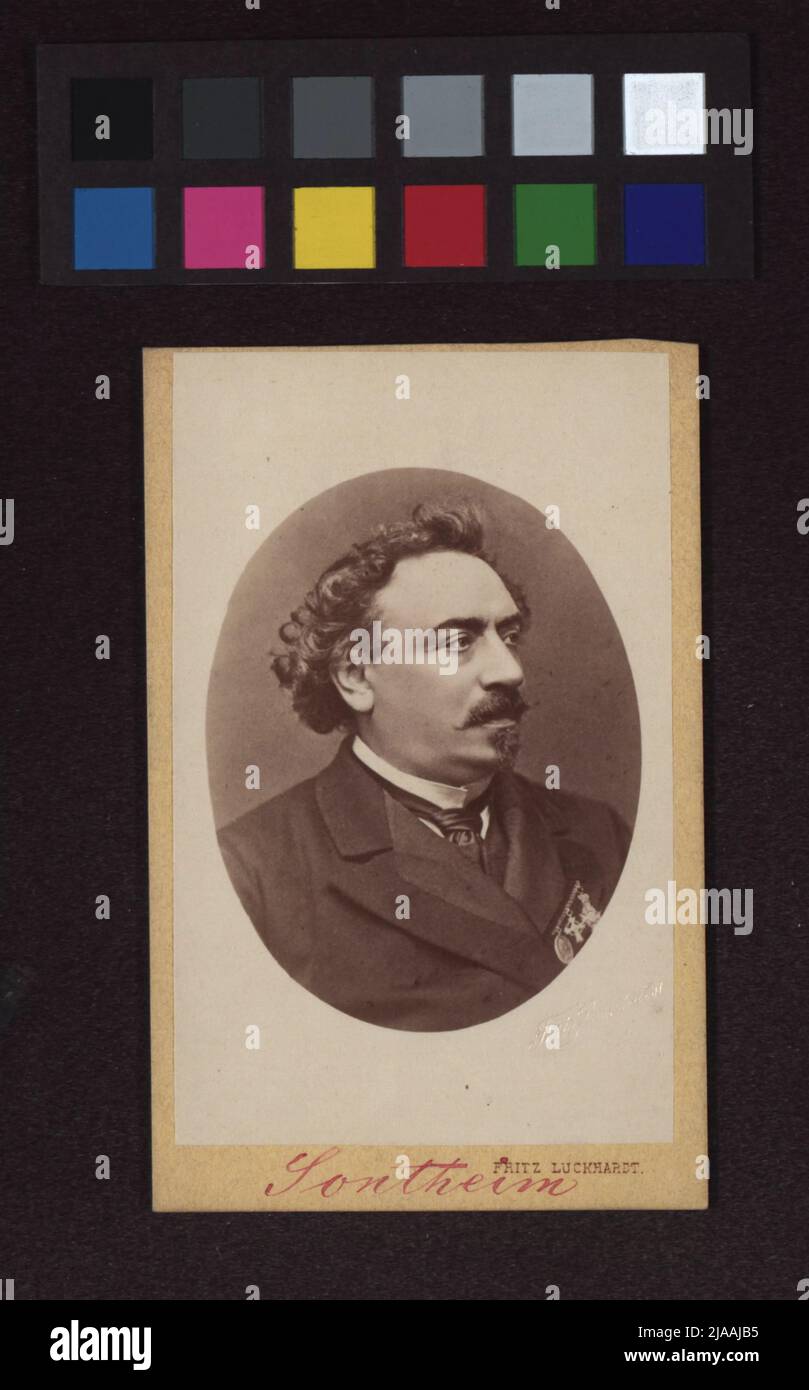 Heinrich Sontheim (1820-1912), opera singer. Fritz Luckhardt (1843-1894 ...