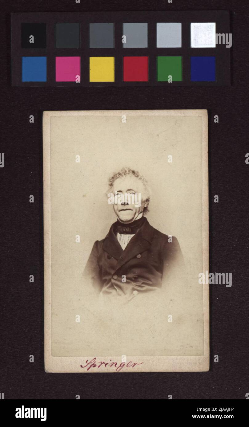 Johann Springer (1789-1869), statistician, national economist. Franz ...