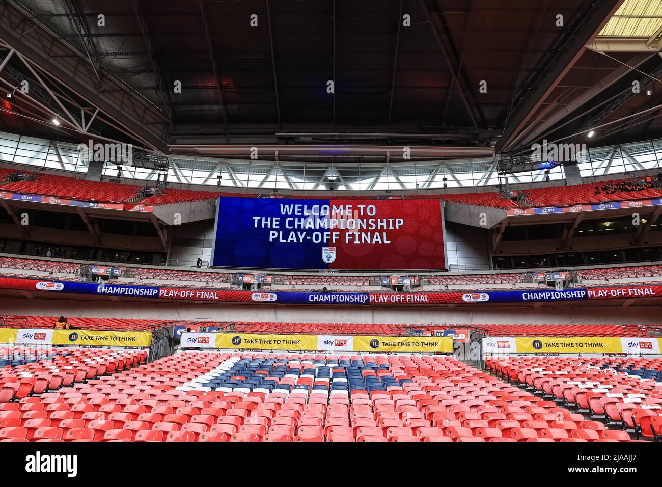 Skybet Playoff branding inside Wembley Stadium Stock Photo - Alamy