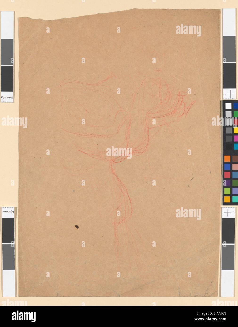 Study on a women's portrait. Gustav Klimt (1862-1918), artist Stock ...