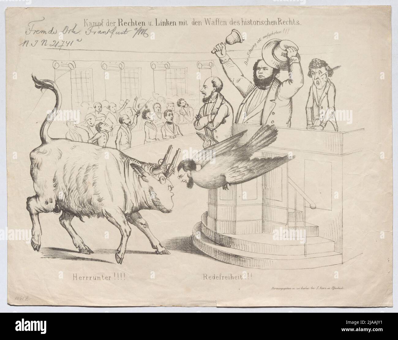 "Fight of the right and left with the weapons of historical law ...