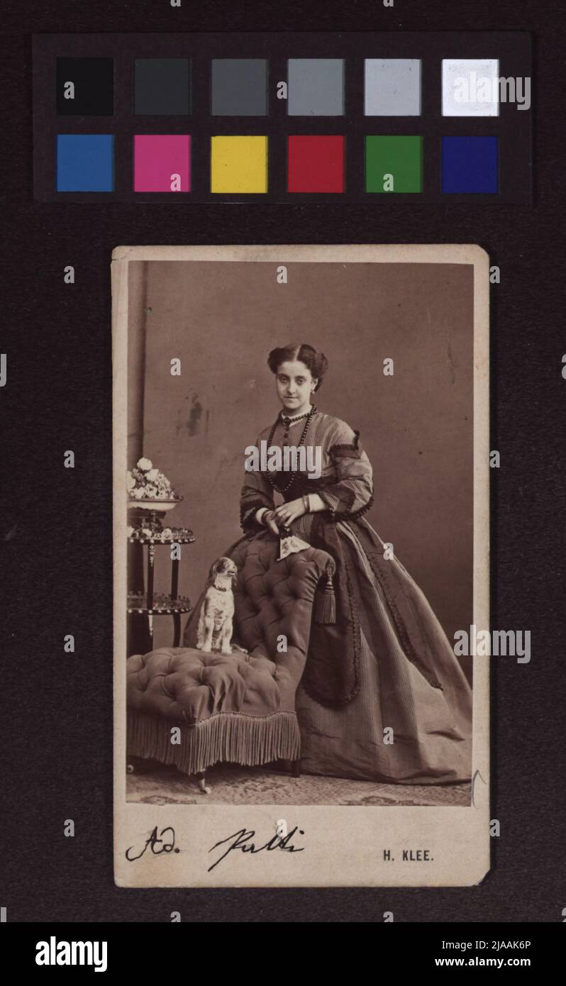 Adelina Patti (1843-1919), opera singer. Hermann Klee (1820-1894 ...