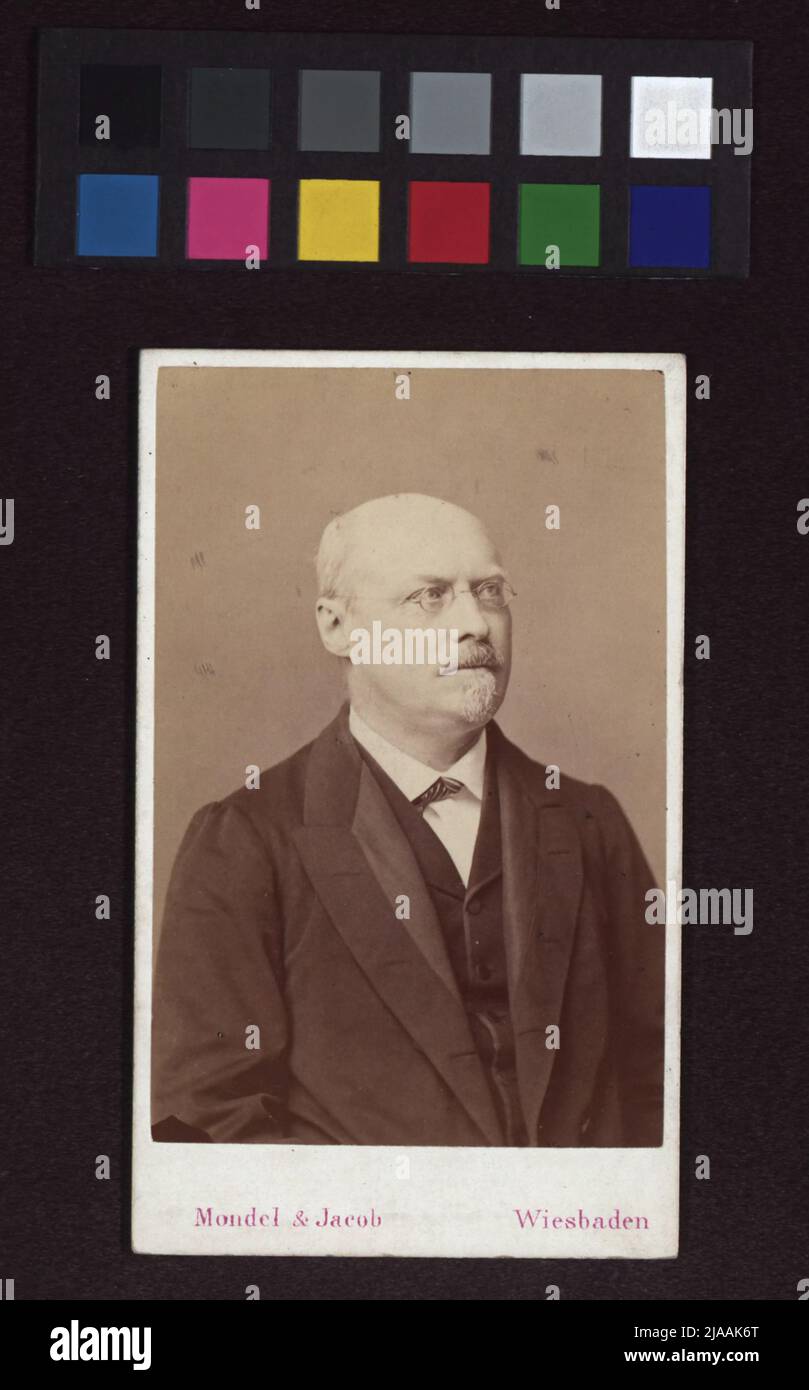 Joachim Raff (1822-1882), composer. Mondel & Jacob, Photographer Stock ...