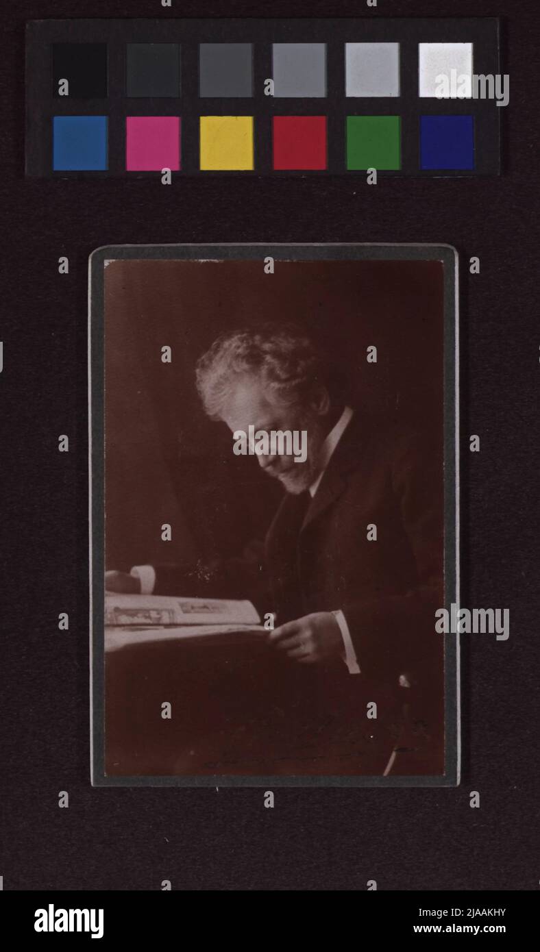 Edmund Hellmer (1850-1935), sculptor. Unknown, photographer Stock Photo ...