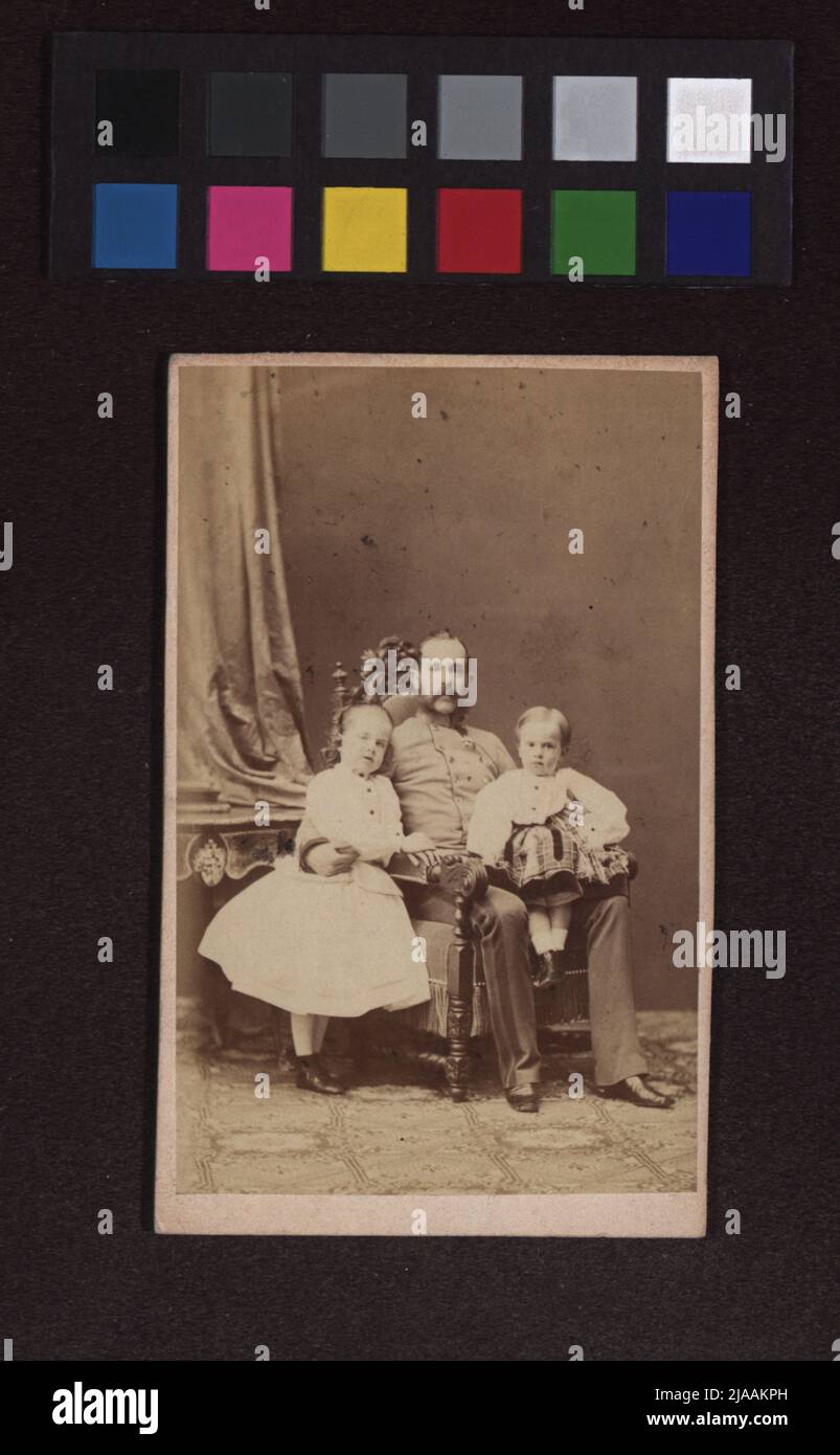 Emperor Franz Joseph with Crown Prince Rudolf and Archduchess Gisela ...