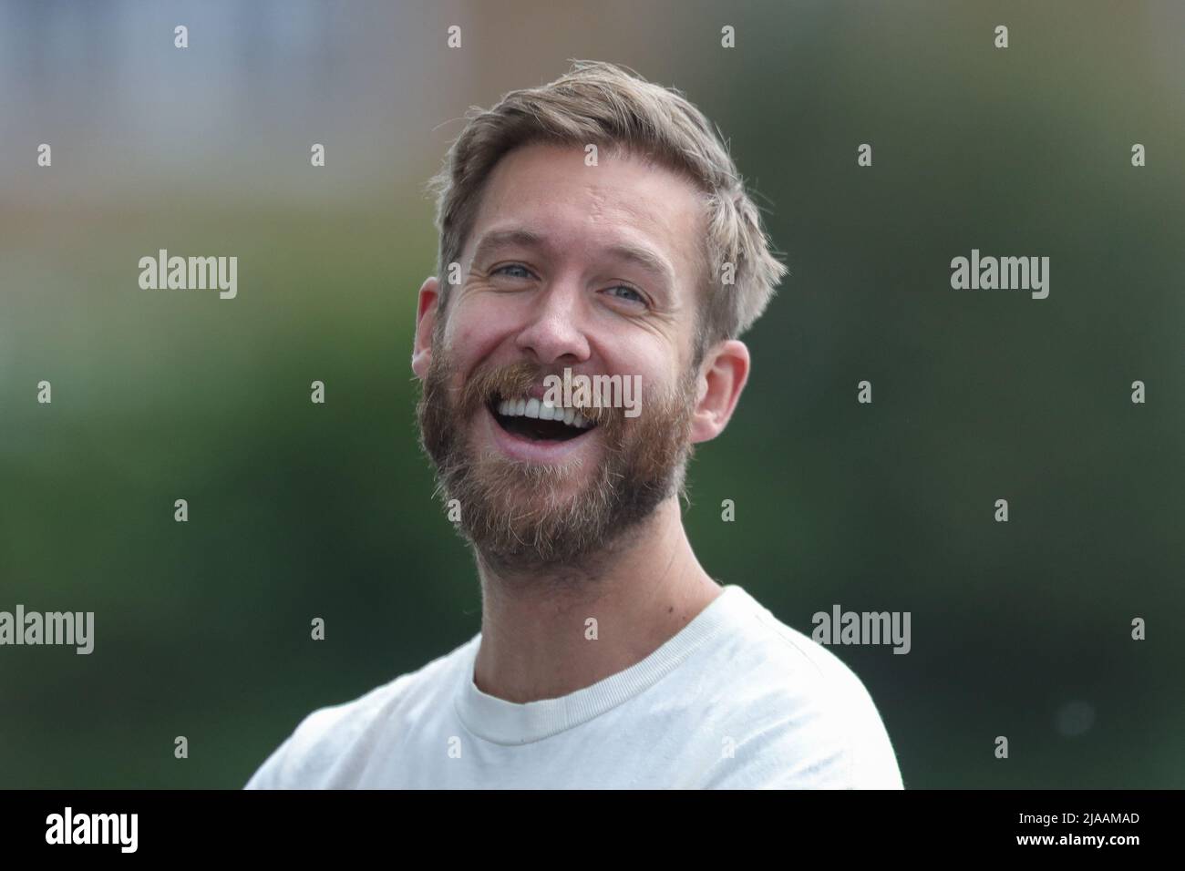 Scottish DJ Calvin Harris is performing for the Liverpool FC open top ...