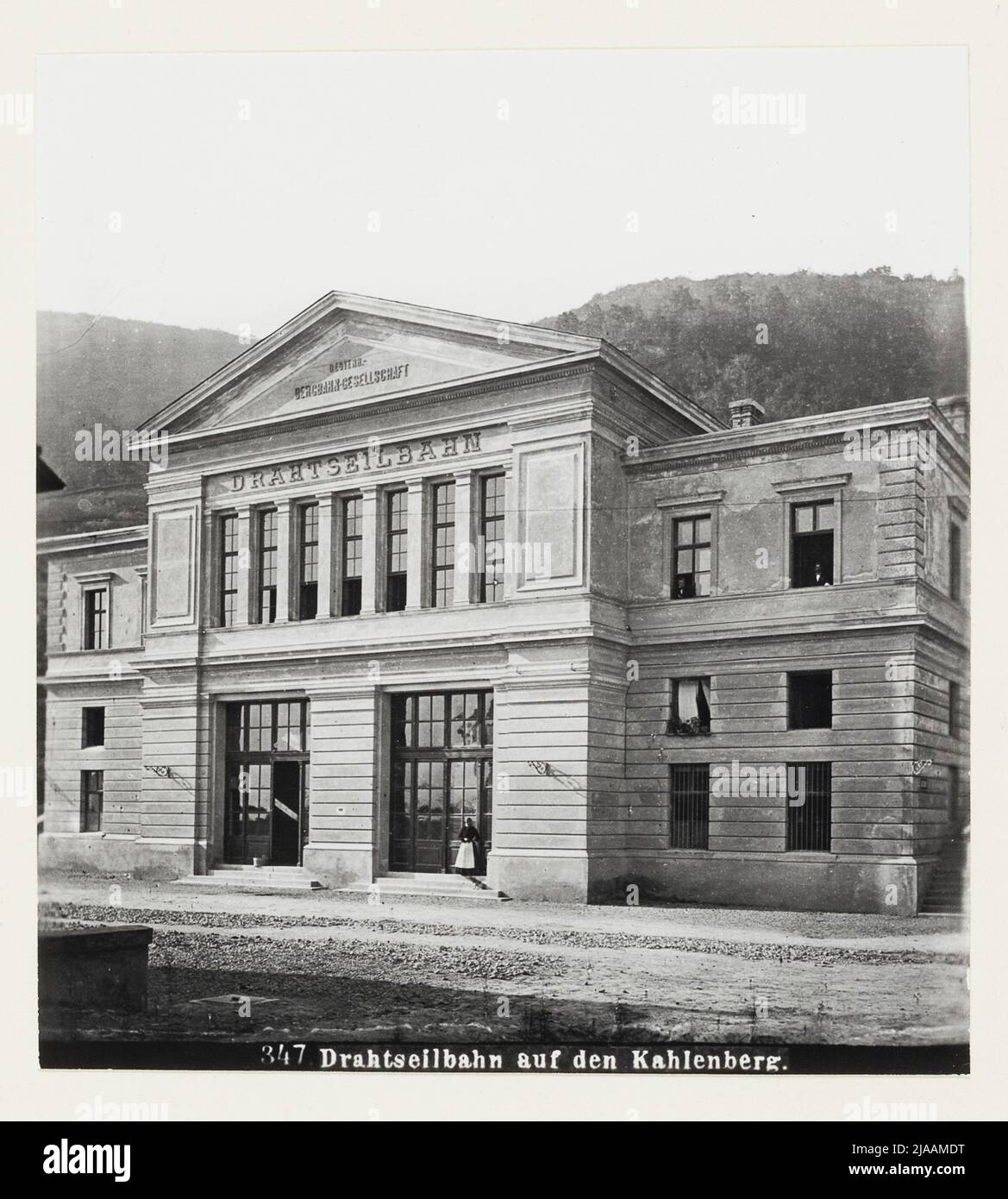19th, valley station of the wire cable car on the Leopoldsberg (also ...