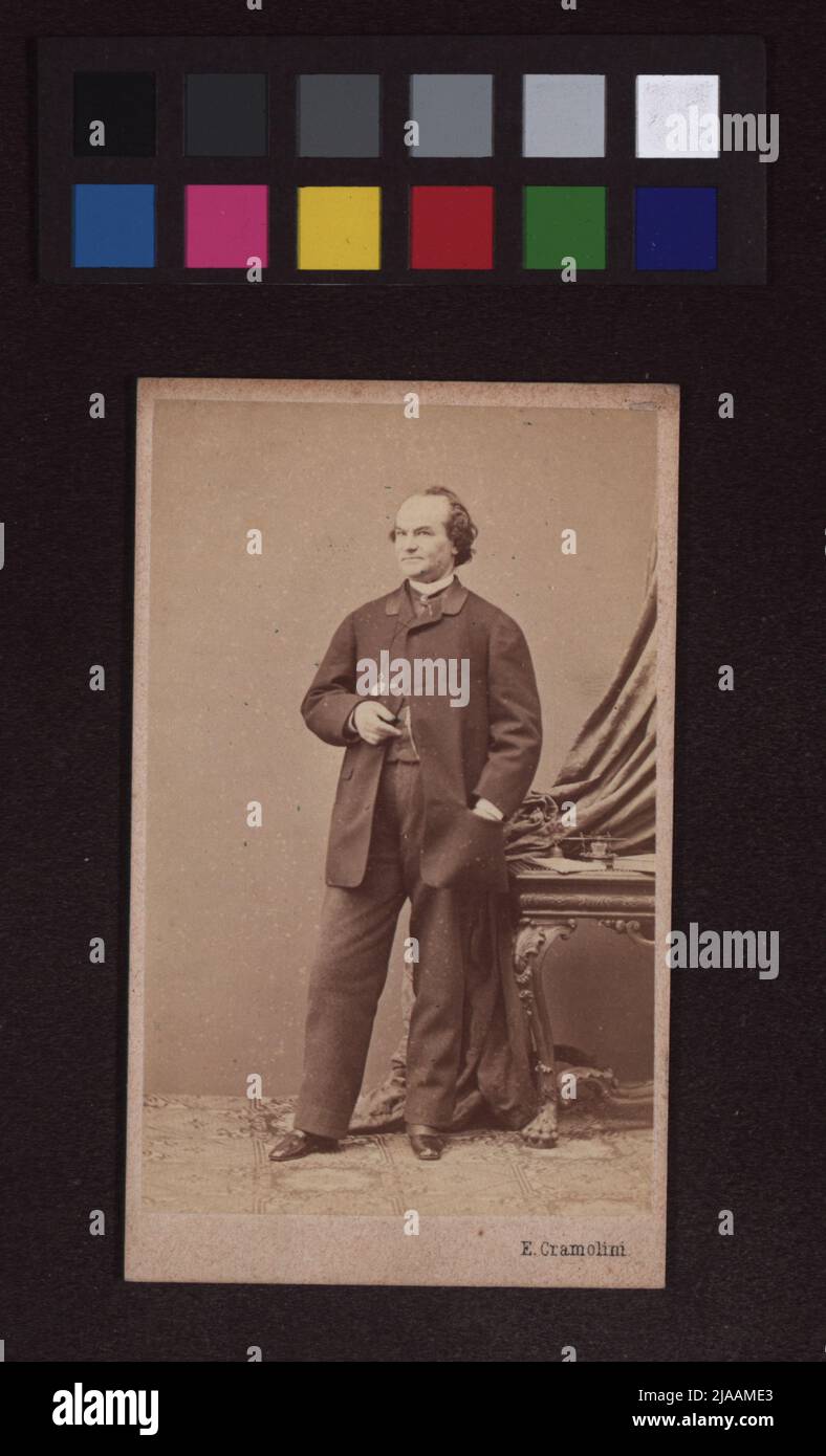 Bogumil Dawison, Polish-German actor, Hofburgtheater. Eduard Cramolini ...