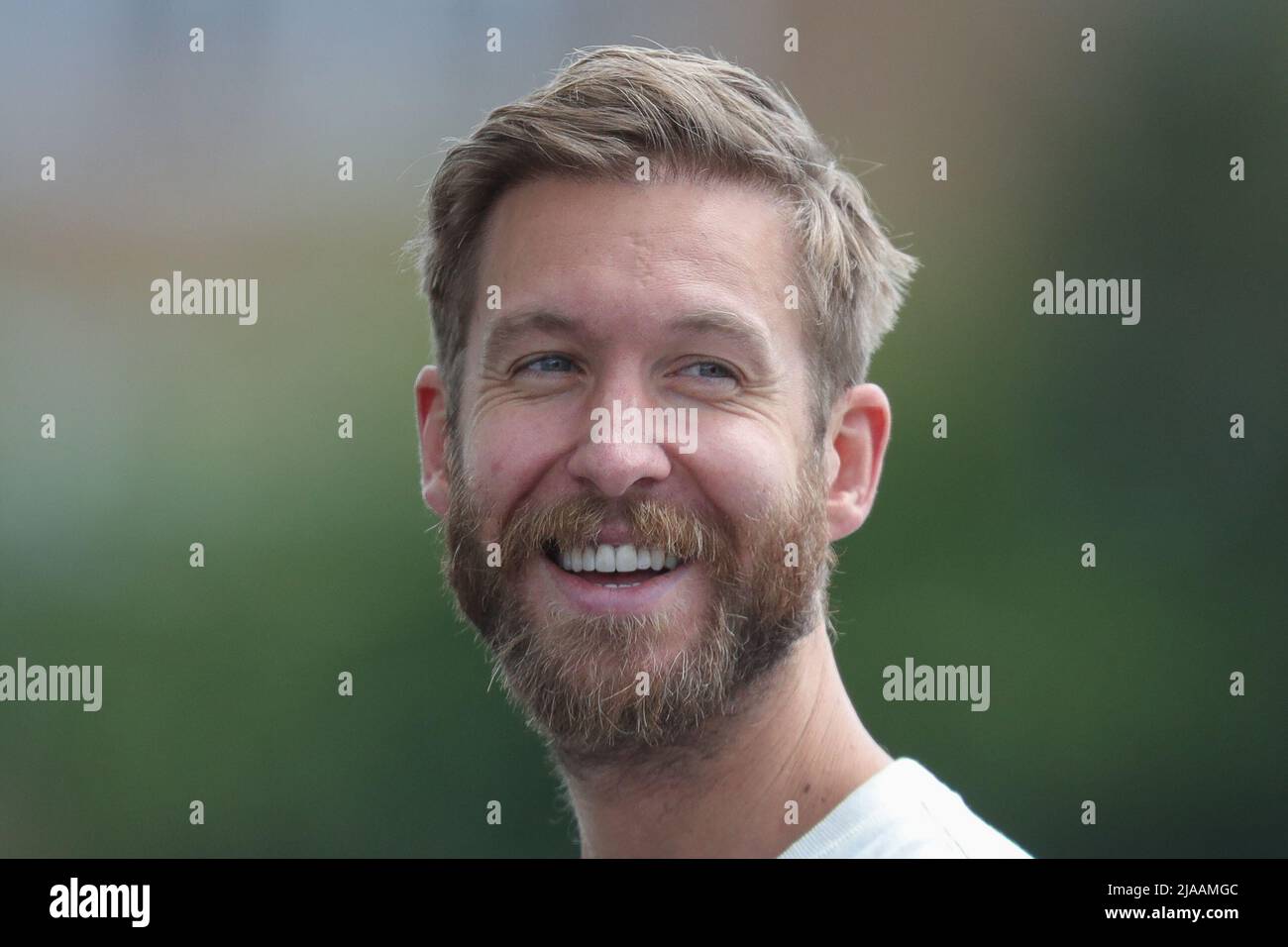 Scottish DJ Calvin Harris is performing for the Liverpool FC open top ...