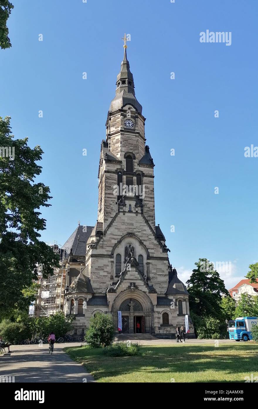 Leipziger Innenstadt und Westvorstadt, Palmengartenwehr und Clara ...